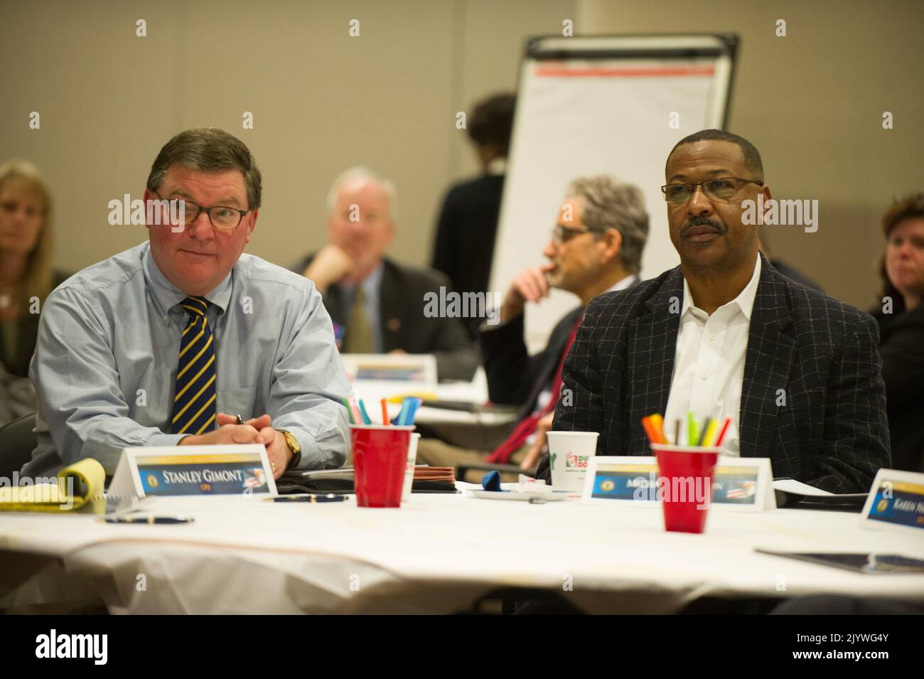 Senior Executive Service (SES) staff meeting, HUD headquarters Stock ...