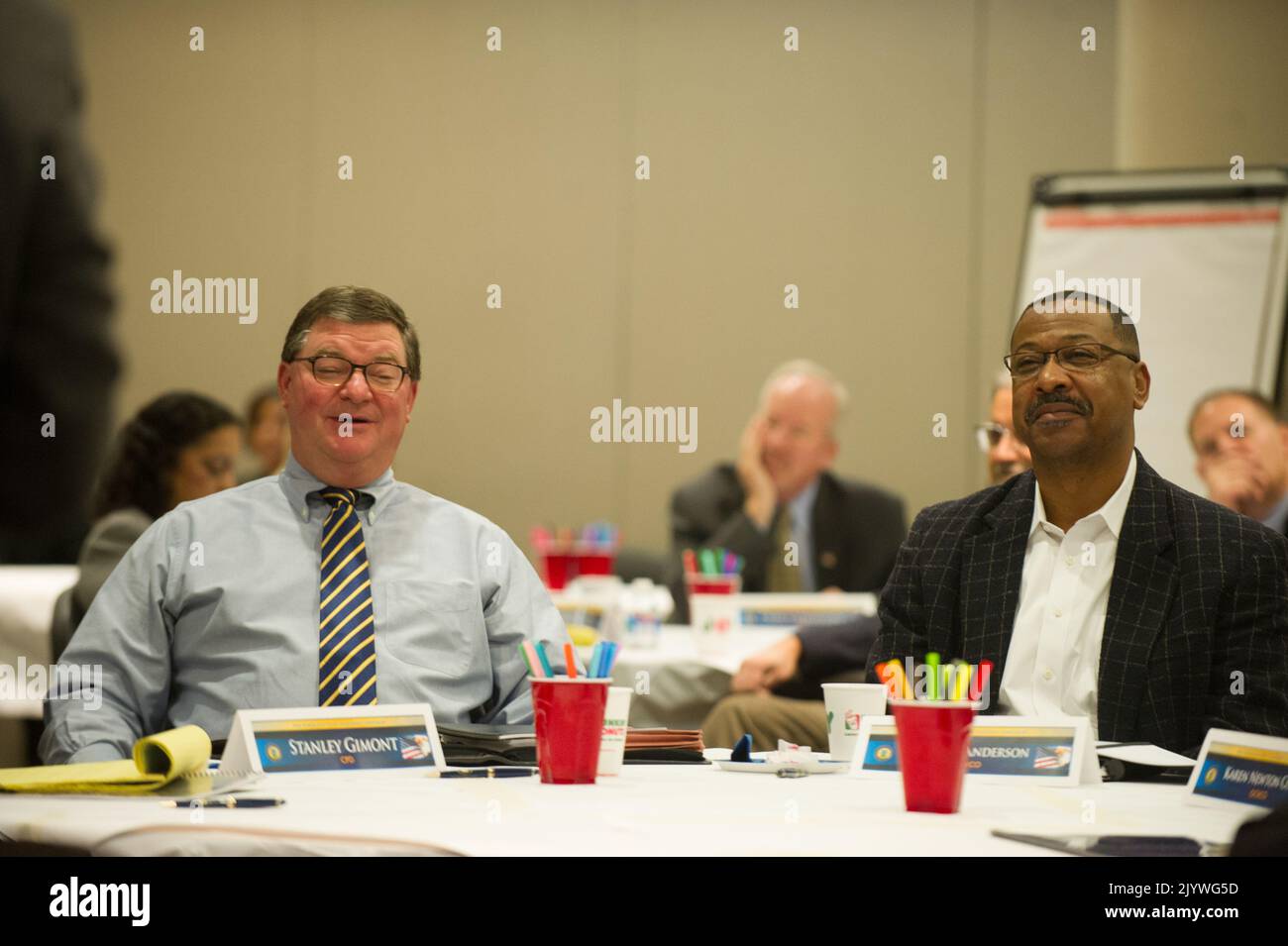 Senior Executive Service (SES) staff meeting, HUD headquarters Stock ...
