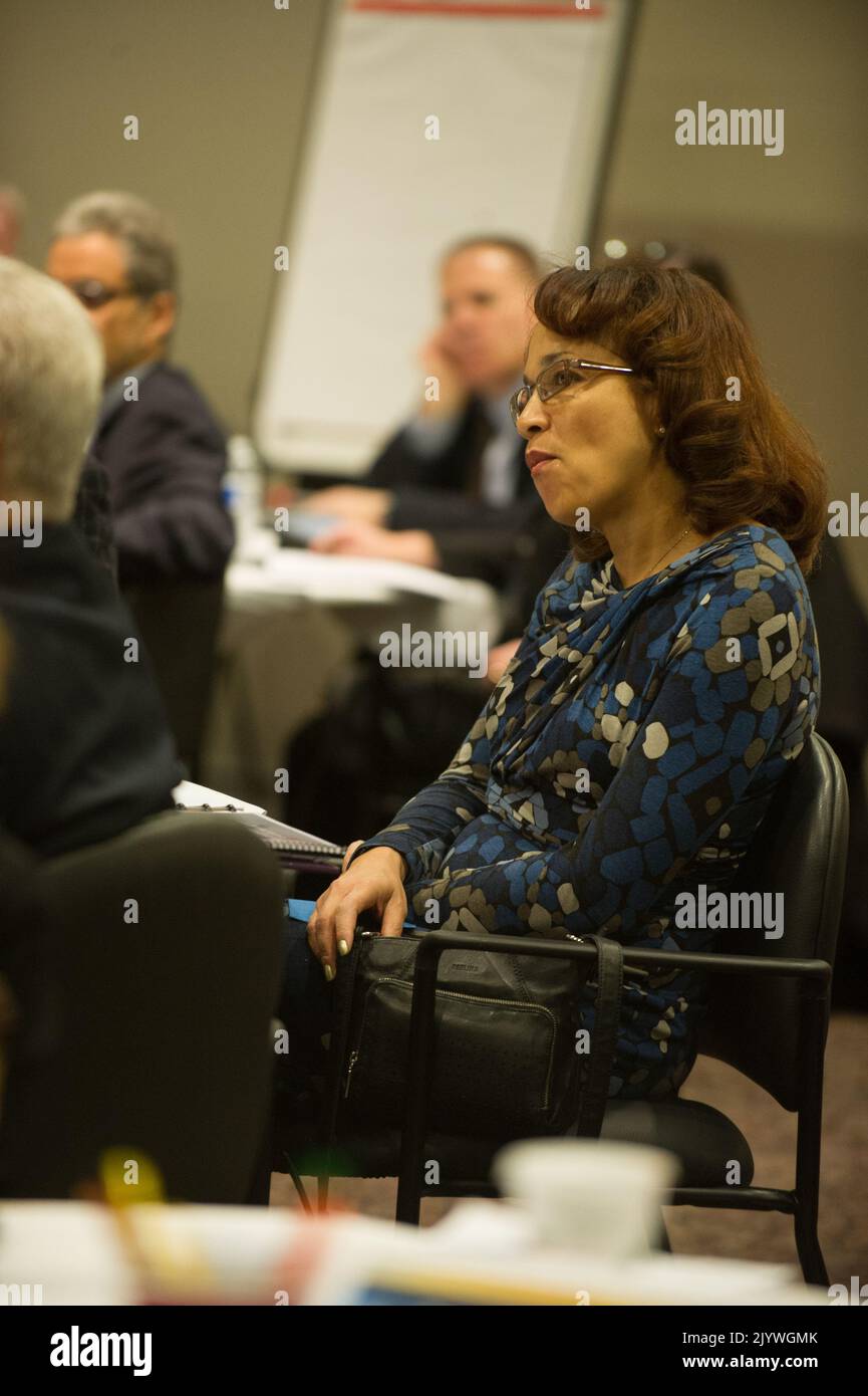 Senior Executive Service (SES) staff meeting, HUD headquarters Stock ...