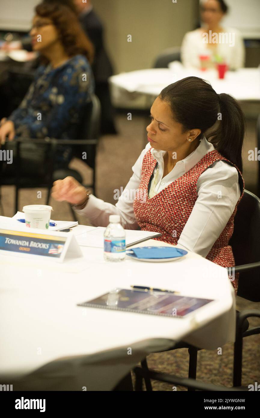 Senior Executive Service (SES) staff meeting, HUD headquarters Stock ...