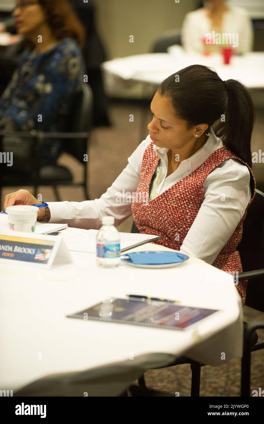 Senior Executive Service (SES) staff meeting, HUD headquarters Stock ...