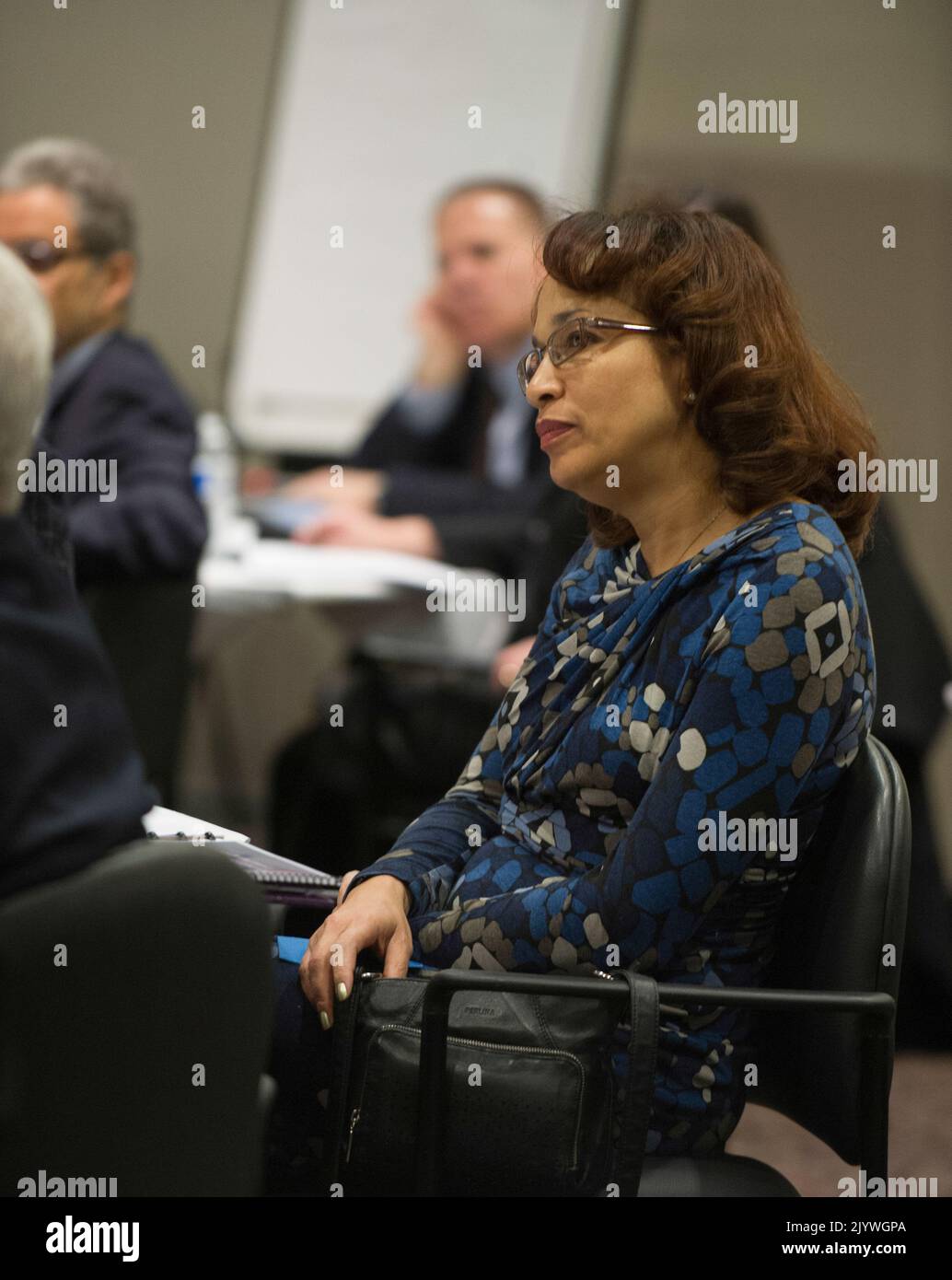 Senior Executive Service (SES) staff meeting, HUD headquarters Stock ...