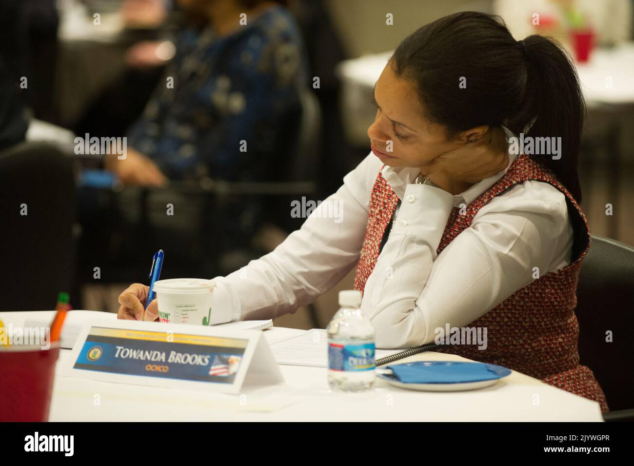 Senior Executive Service (SES) staff meeting, HUD headquarters Stock ...