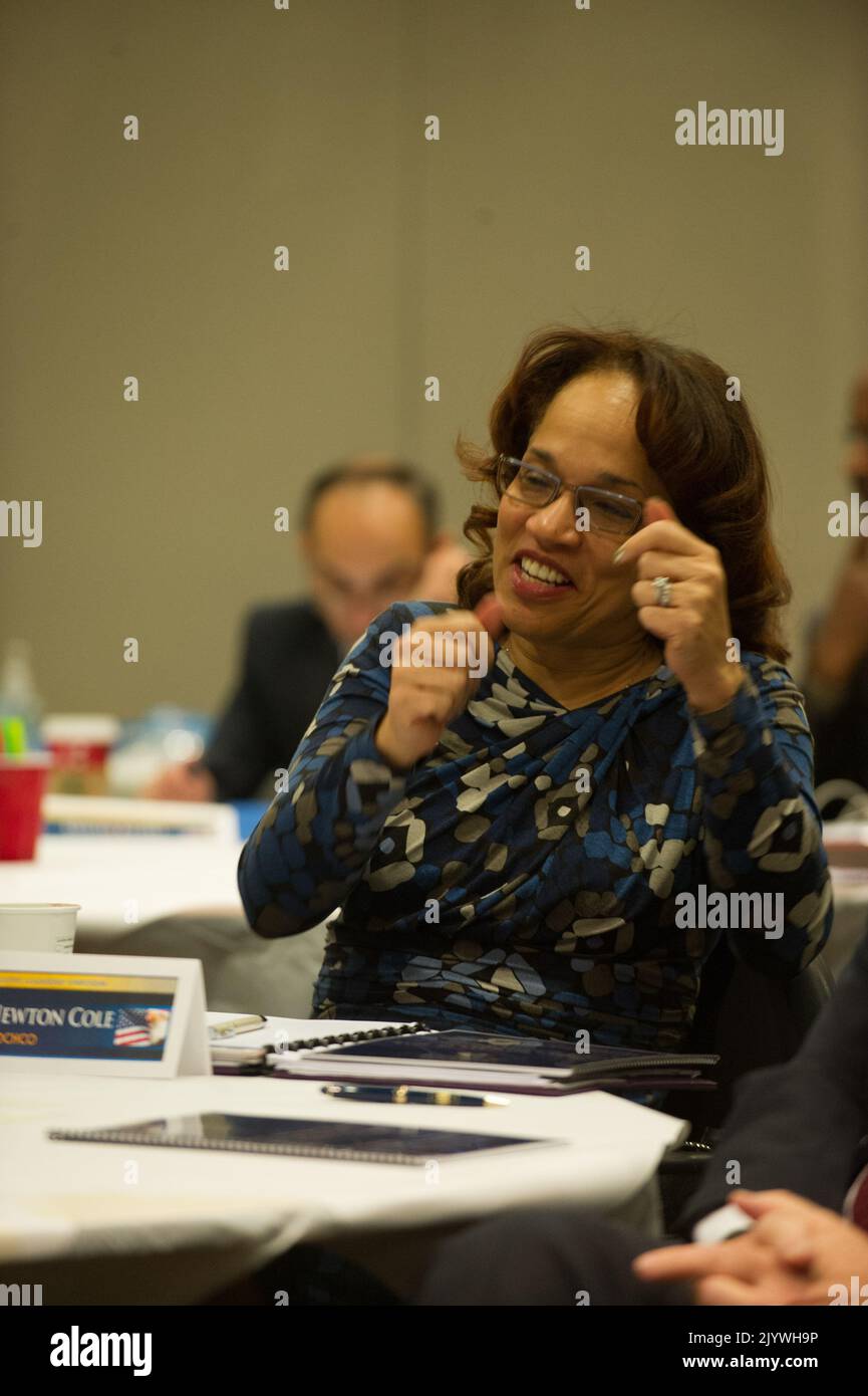 Senior Executive Service (SES) staff meeting, HUD headquarters Stock ...
