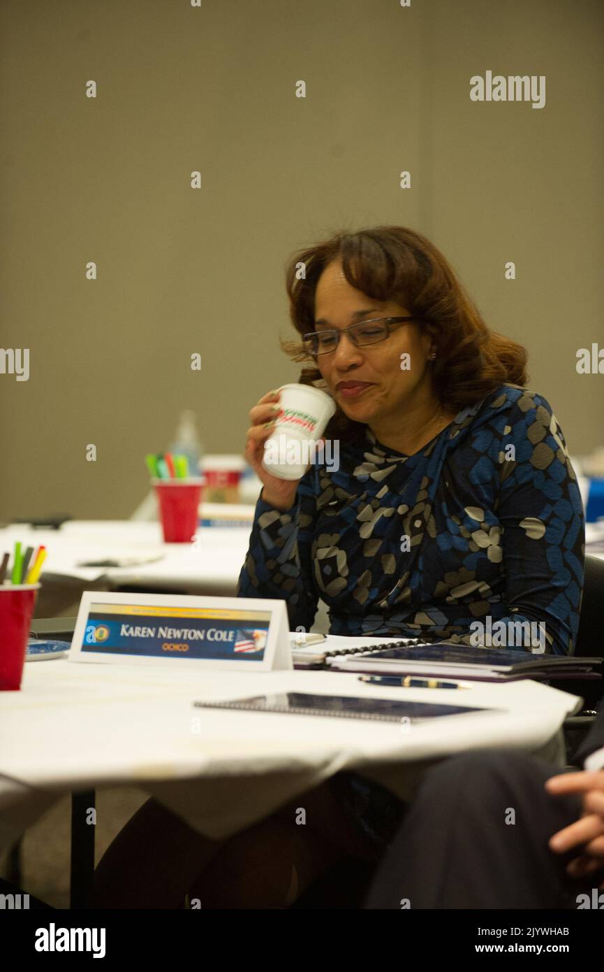 Senior Executive Service (SES) staff meeting, HUD headquarters Stock ...
