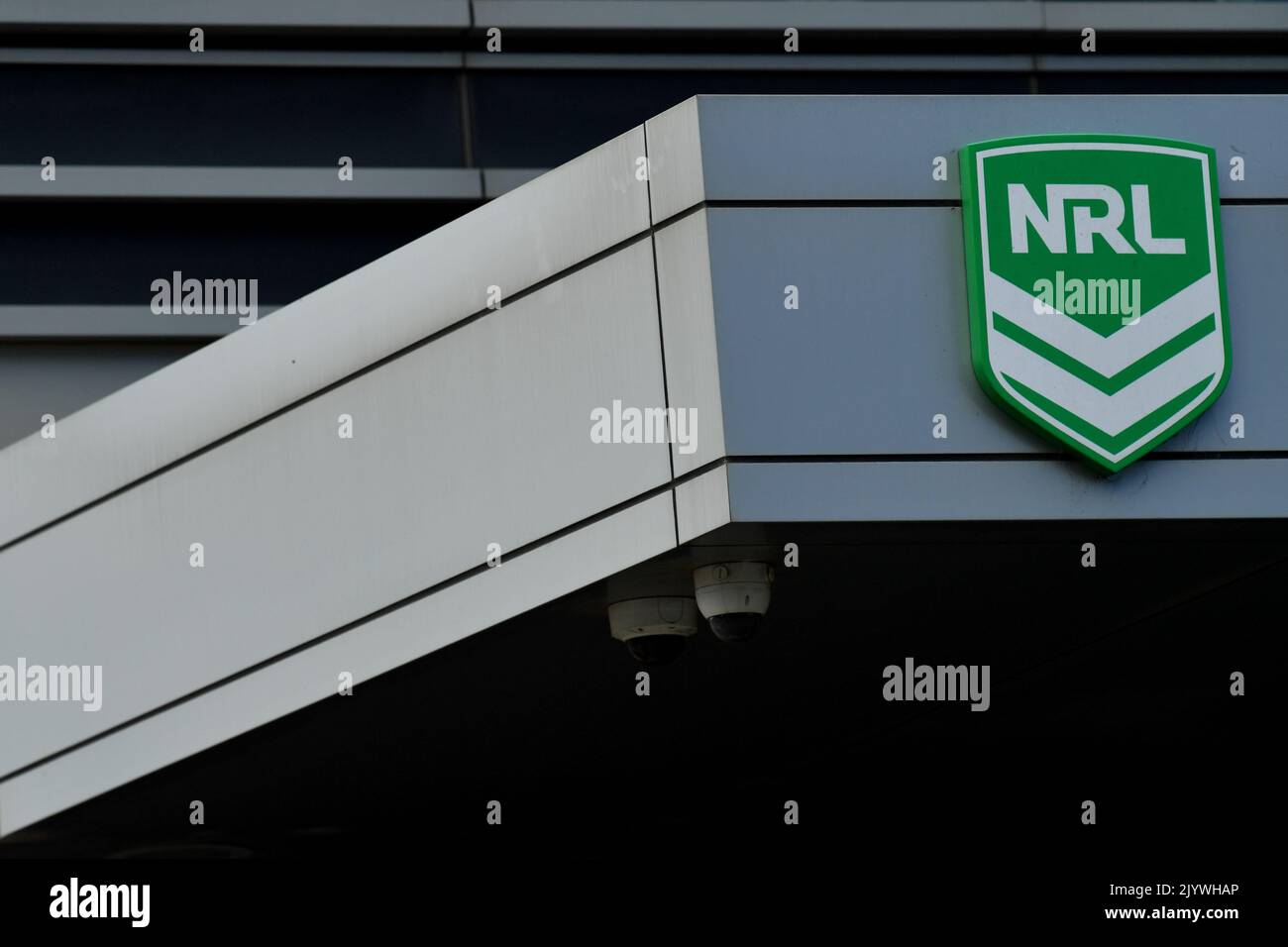 Signage at Rugby League Central, the headquarters of the National Rugby ...