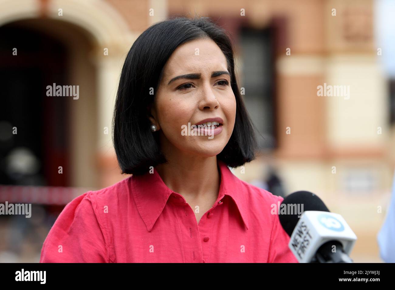 NSW Shadow Education Minister Prue Car speaks during a press conference ...