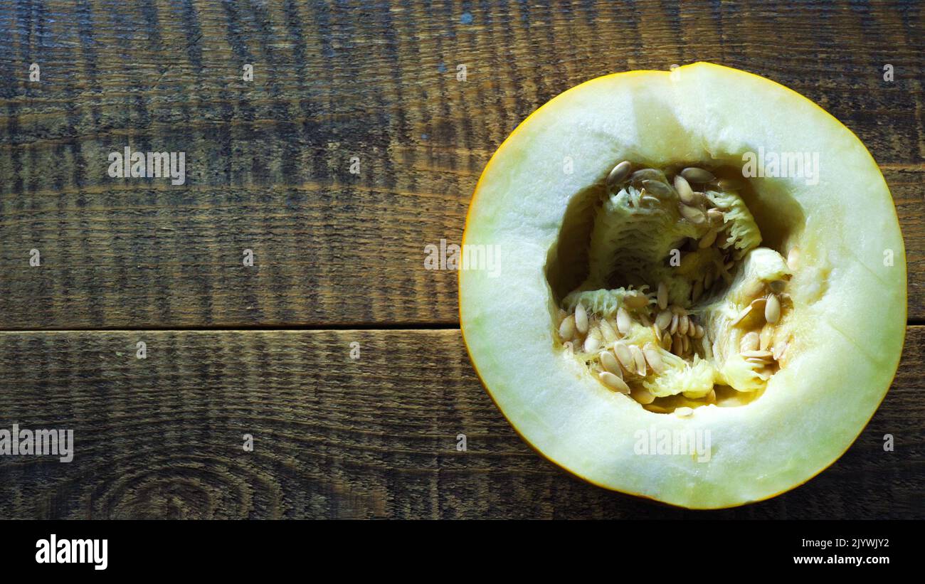 Inside melon or cantaloupe with seed background Stock Photo - Alamy