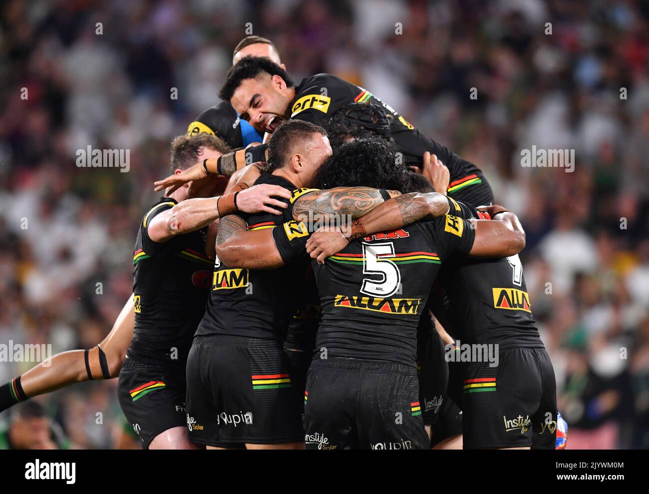 Panthers celebrates winning the NRL Grand Final between the Penrith ...