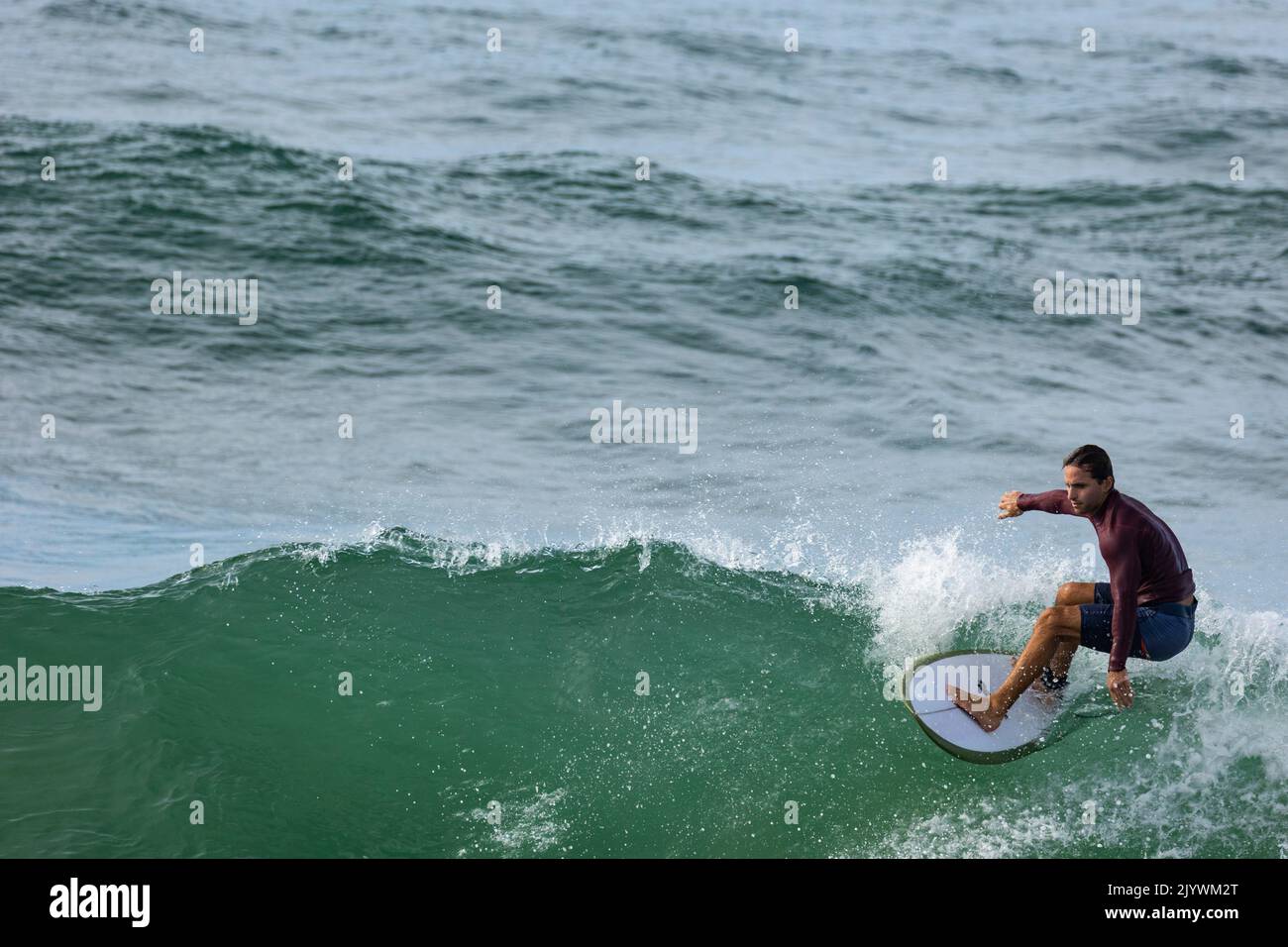 Male surfing in ocean hi-res stock photography and images - Alamy