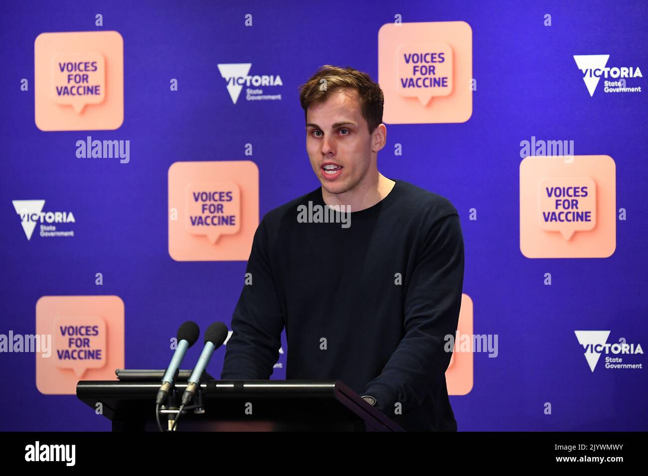 Will Smith addresses the media during a press conference in Melbourne ...