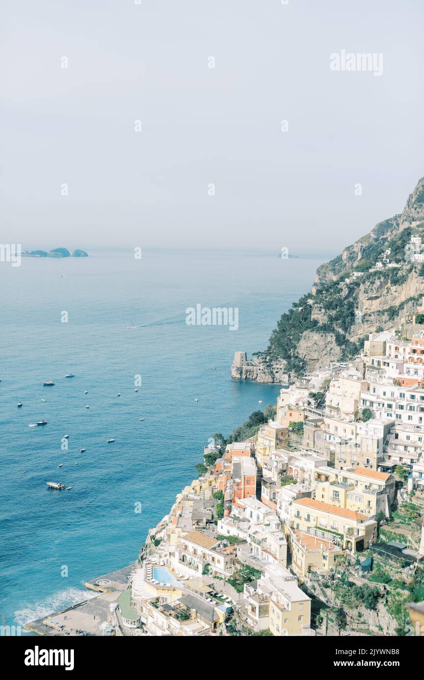 Amalfi Coast in the Summer Landscape Stock Photo - Alamy