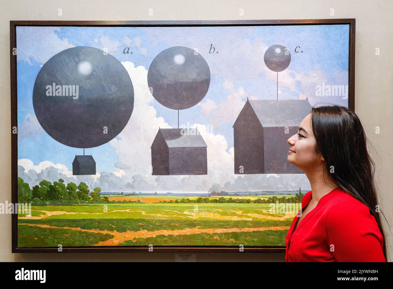 London, UK. 08th Sep, 2022. Staff pose with 'A Bruised Sky'. Paul ...