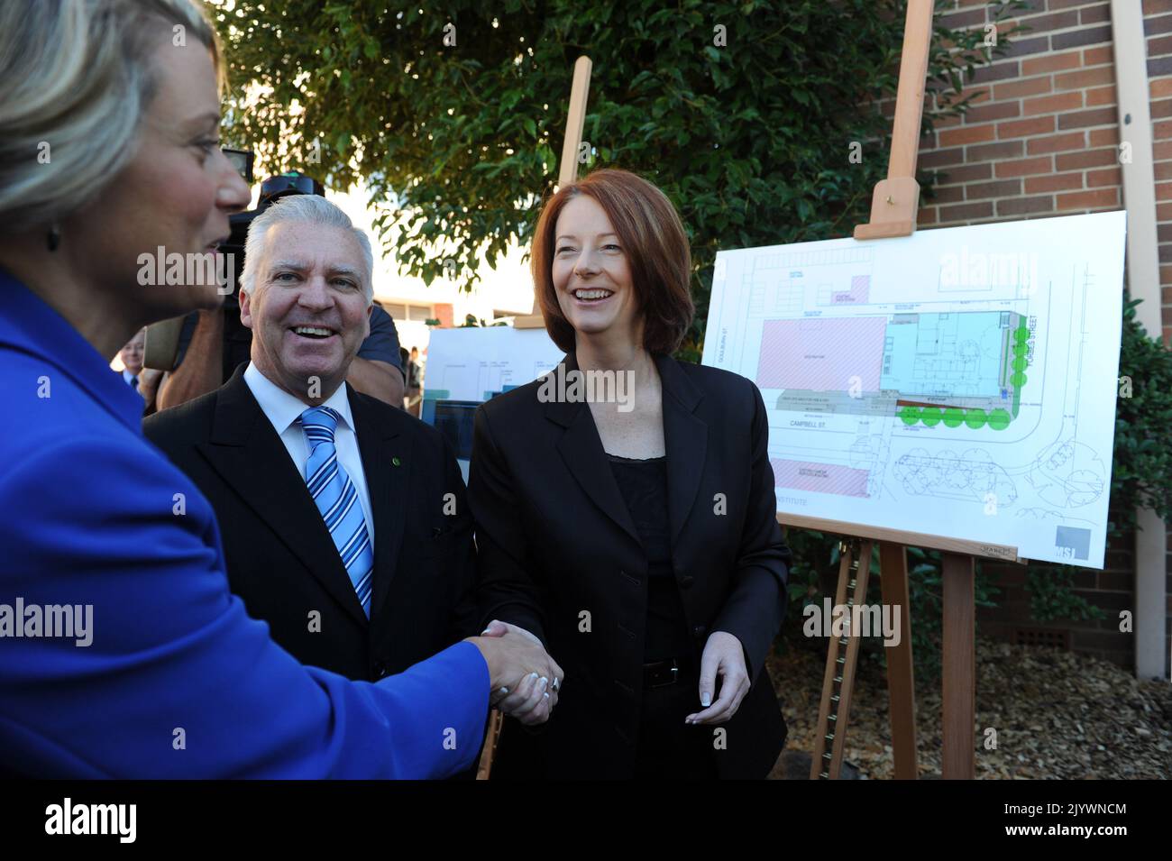 N.S.W Premier Kristina Keneally with Deputy Prime Minister Julia ...