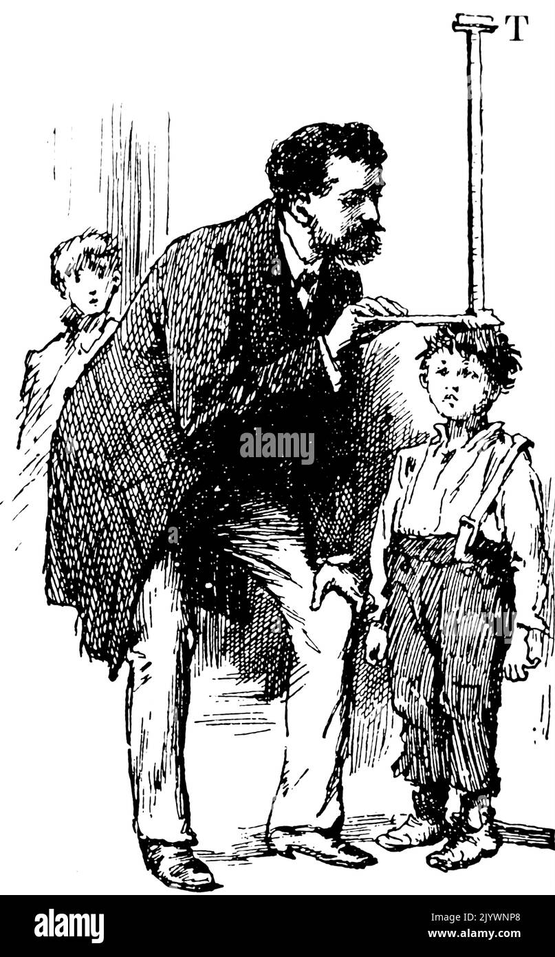 Illustration depicting a new entrant at Babies Castle Hawkhurst, a ...