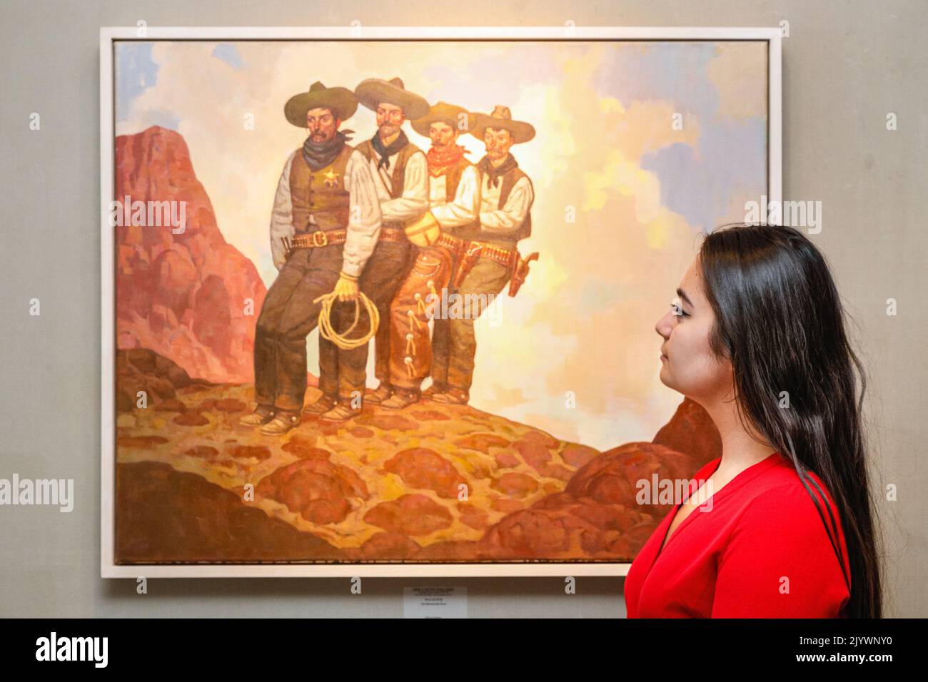 London, UK. 08th Sep, 2022. Staff pose with 'The Brownsville Posse ...
