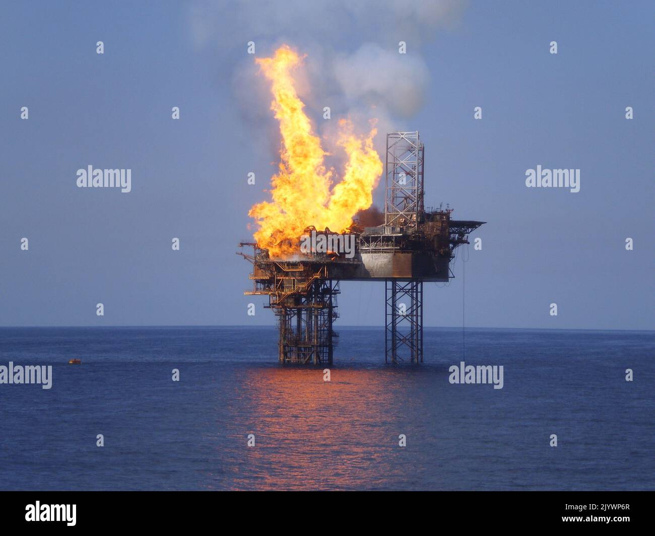 This morning (3 Nov) – The West Atlas and Montara well head platform ...