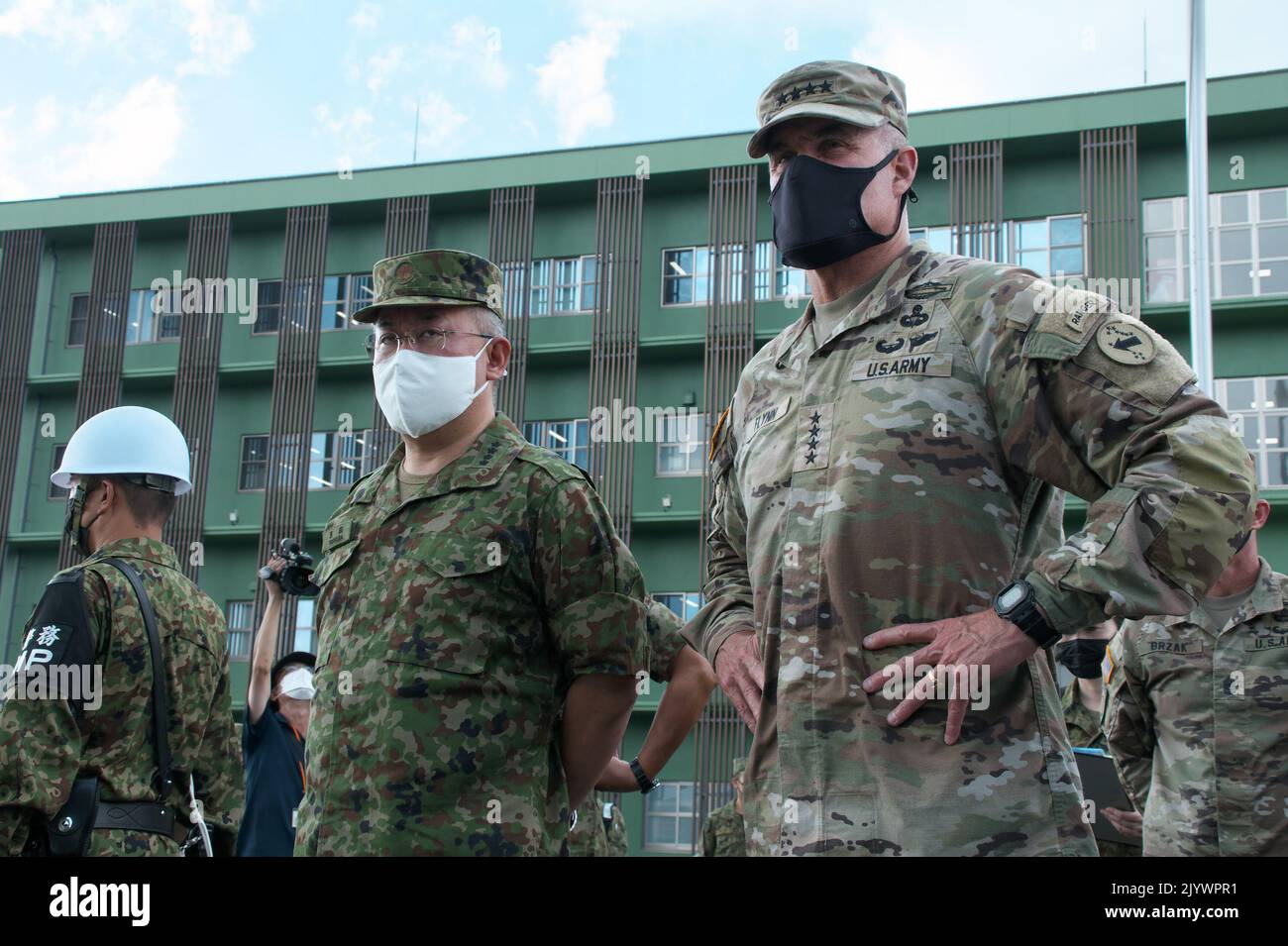 Amami, Japan. 08th Sep, 2022. Gen. Yoshihide Yoshida(C), Japan's Chief ...