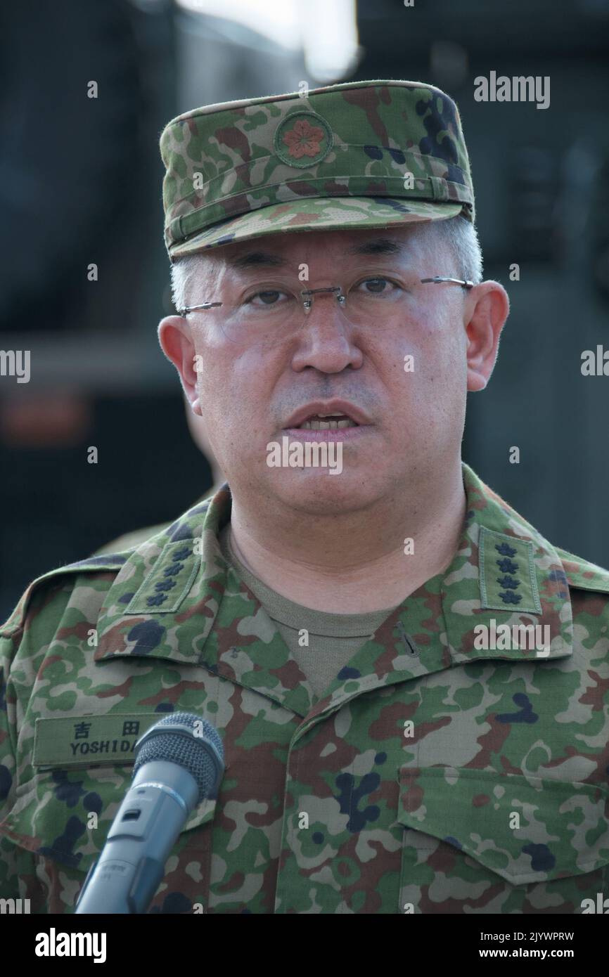 Amami, Japan. 08th Sep, 2022. Gen. Yoshihide Yoshida, Japan's Chief of ...
