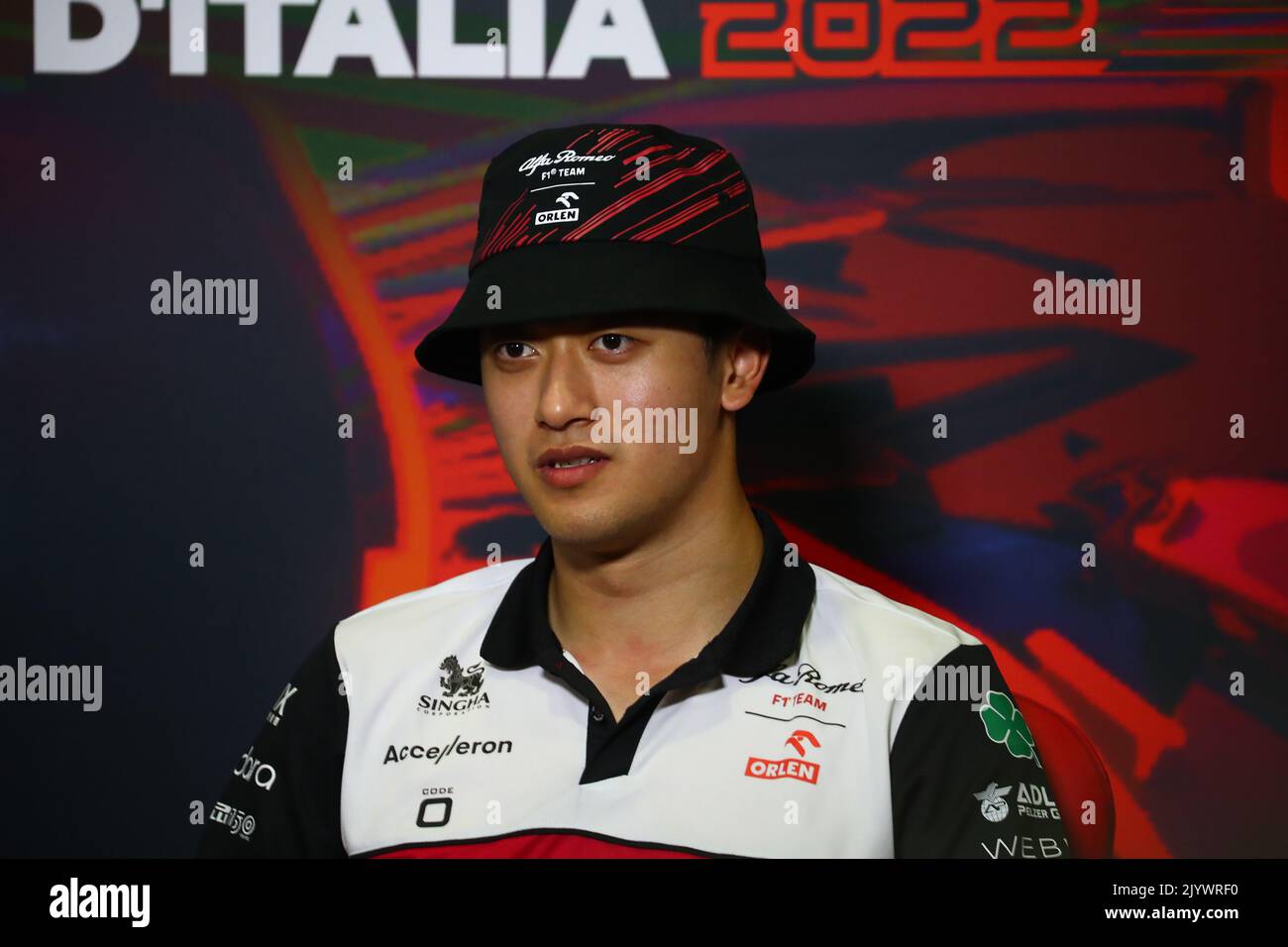 Monza, Italy. 27th Jan, 2022. #24 Guanyu Zhou, Alfa Romeo Sauber F1 ...