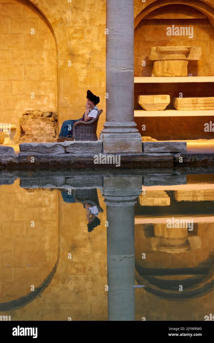 Roman Baths sunset Stock Photo - Alamy