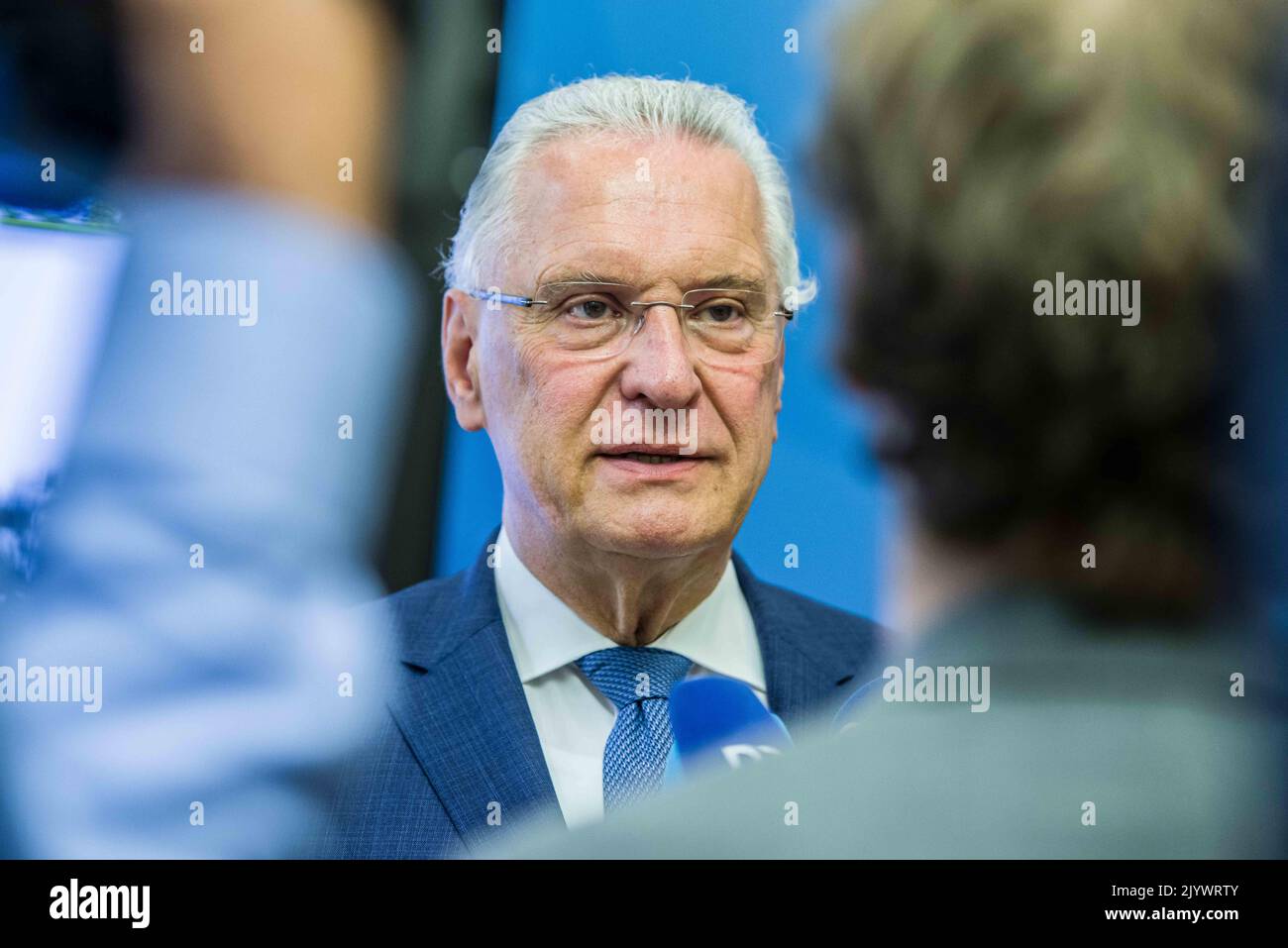 Munich, Bavaria, Germany. 8th Sep, 2022. Bavarian Interior Minister JOACHIM HERRMANN. The ...
