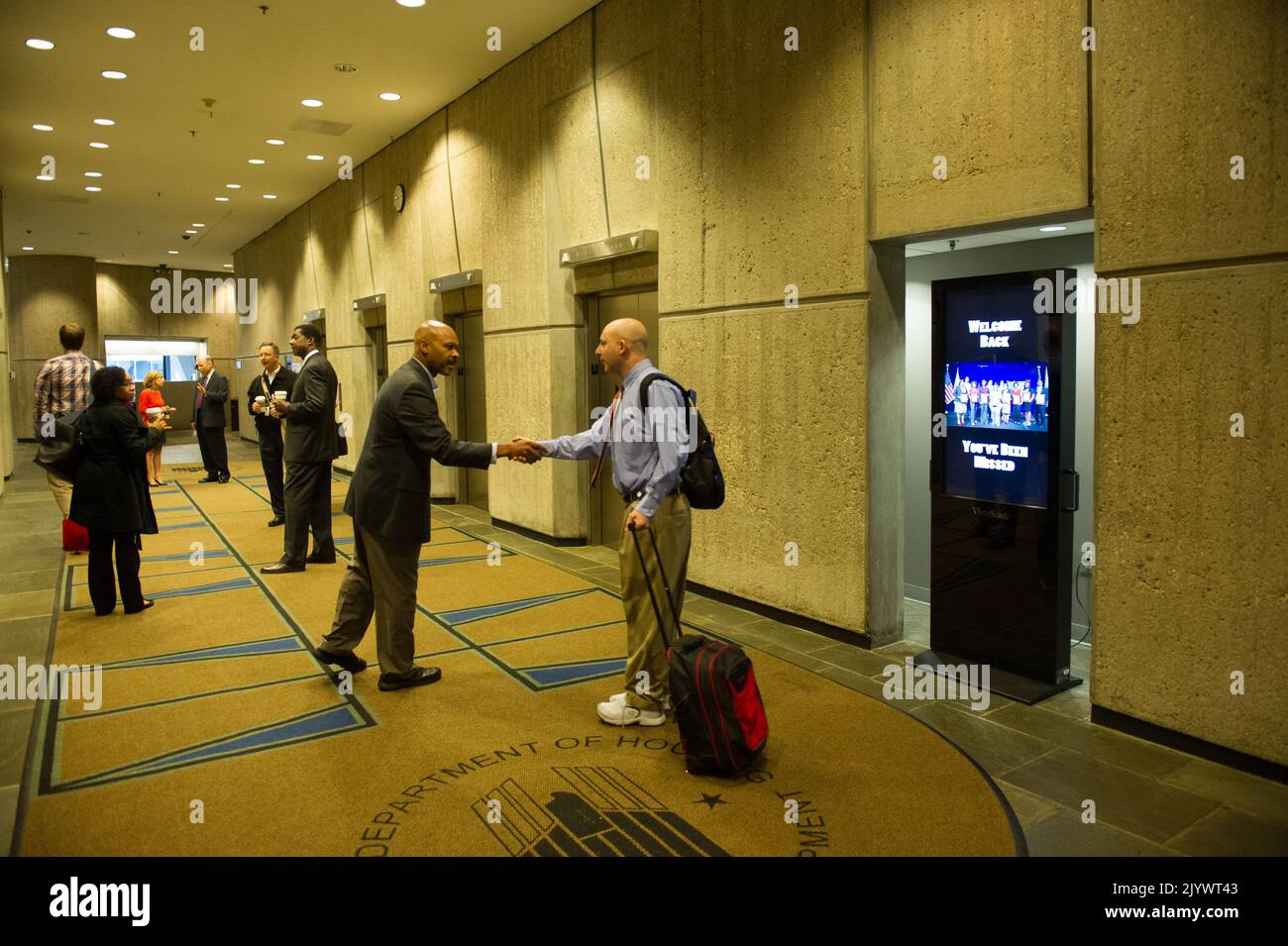 Welcome back employees hi-res stock photography and images - Alamy