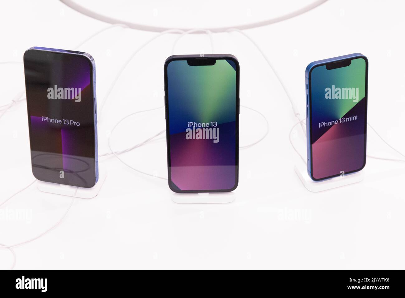 Bratislava, Slovakia. 08th Sep, 2022. Apple's iPhone 13 lineup on ...