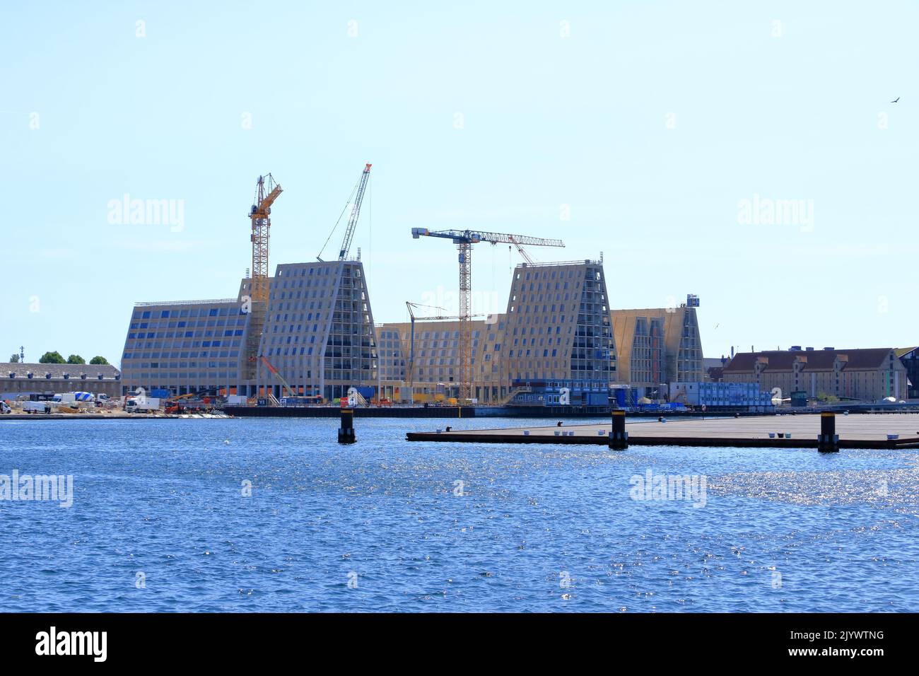 May 23 2022 - Copenhagen, Denmark: Holmen water bound neighbourhood in ...