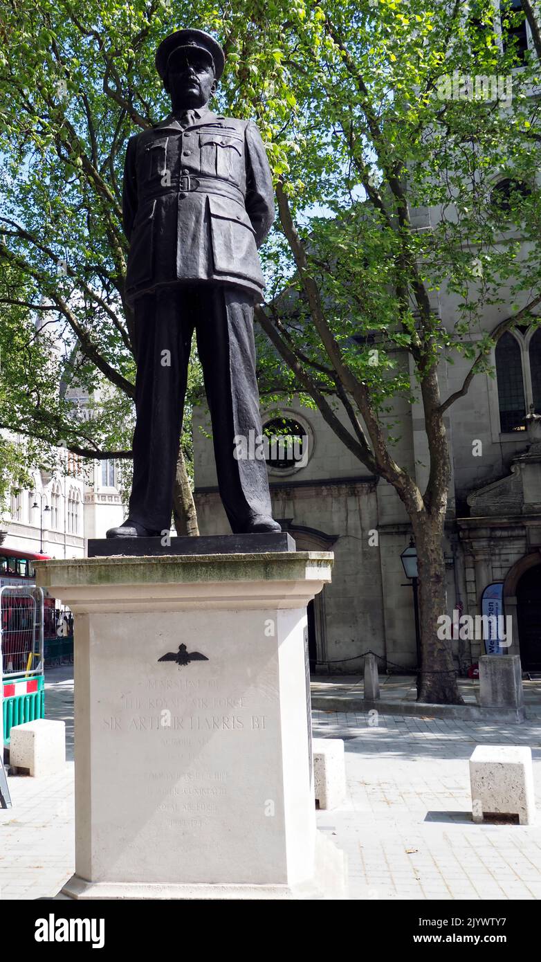 statue of Marshal of the Royal Air Force, Sir Arthur Harris outside St ...
