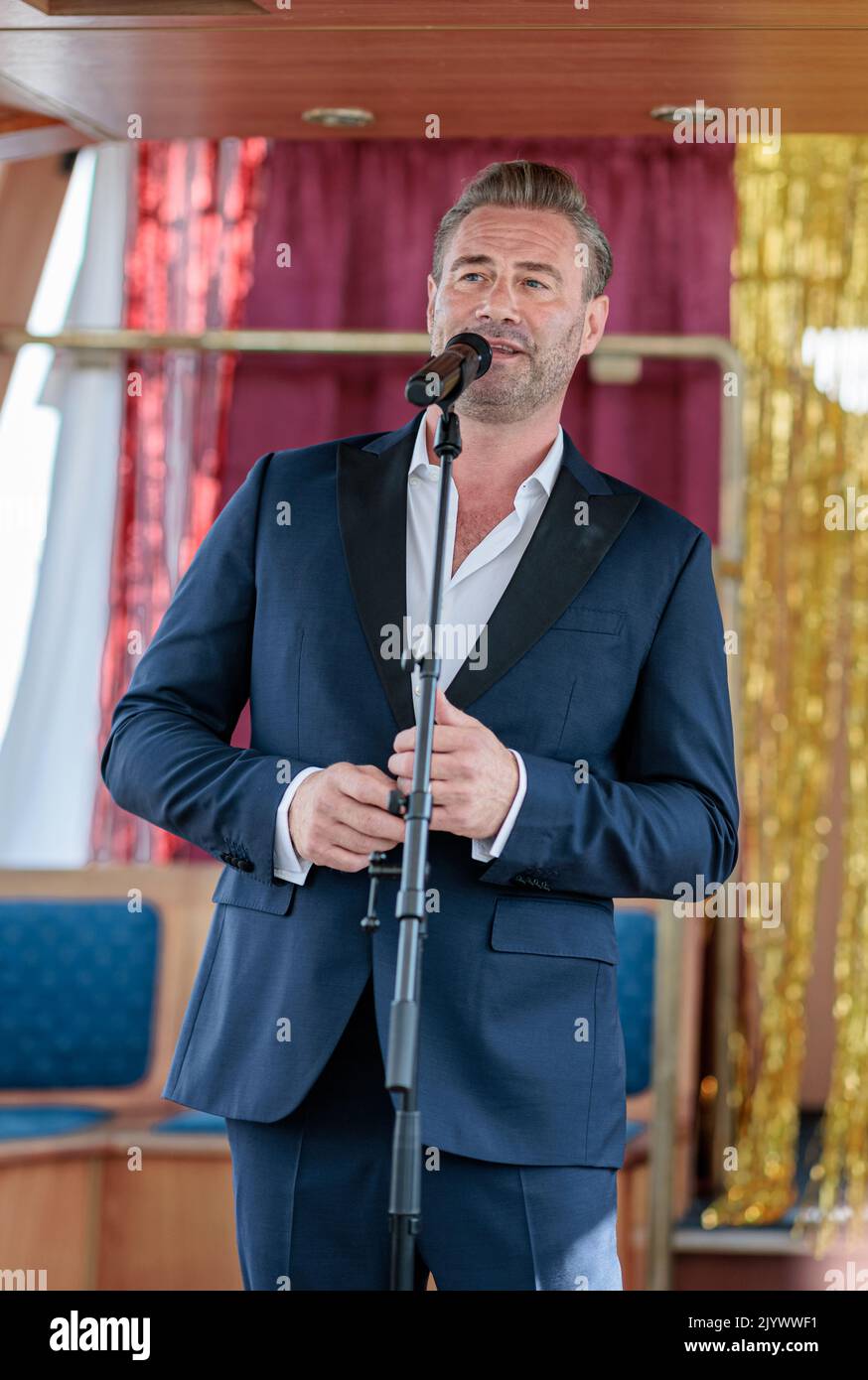Hamburg, Germany. 07th Sep, 2022. Singer and entertainer Sasha sings at ...