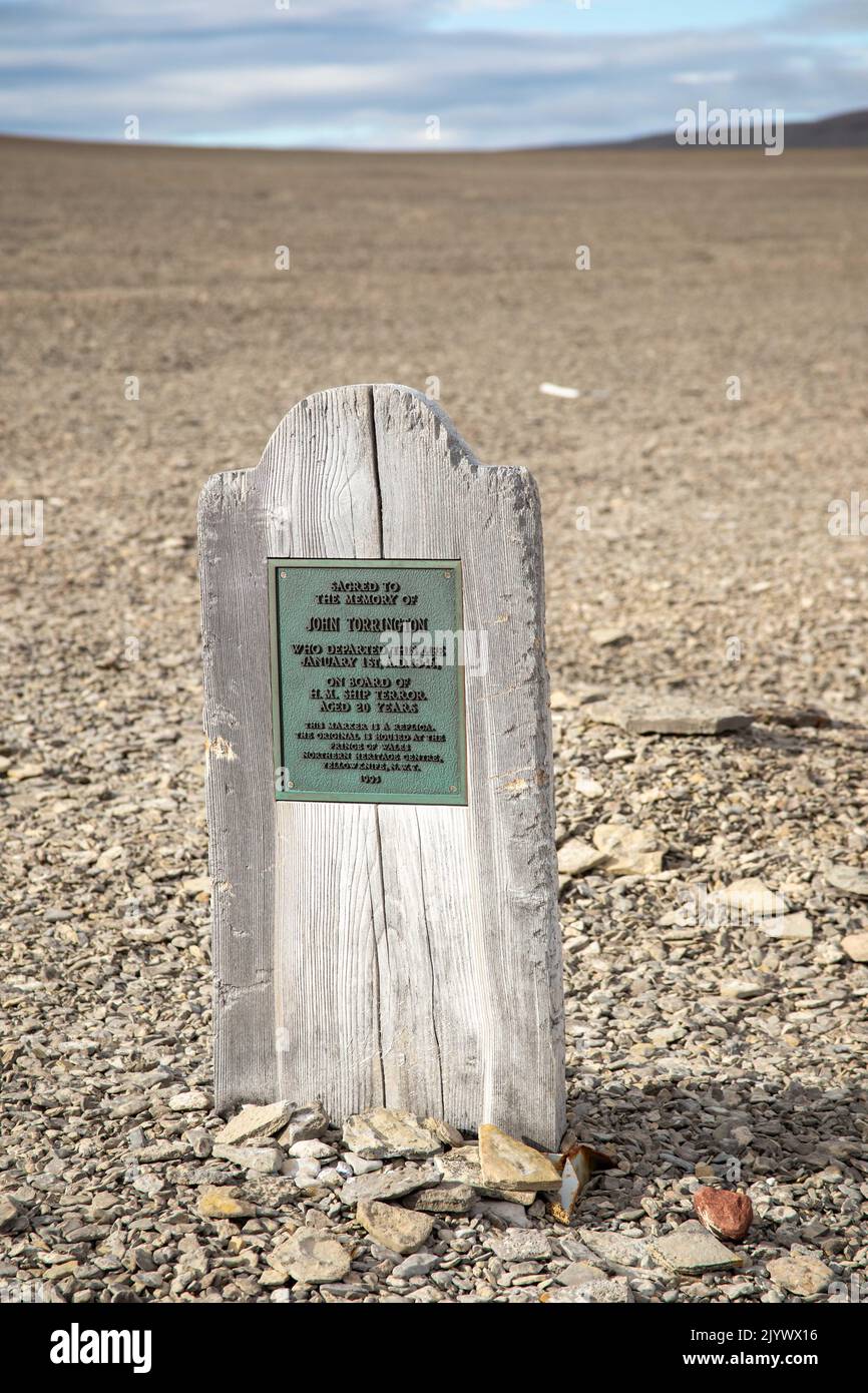 Beechy Island, Nunavut, Canada - August 22, 2022 : Grave of John ...