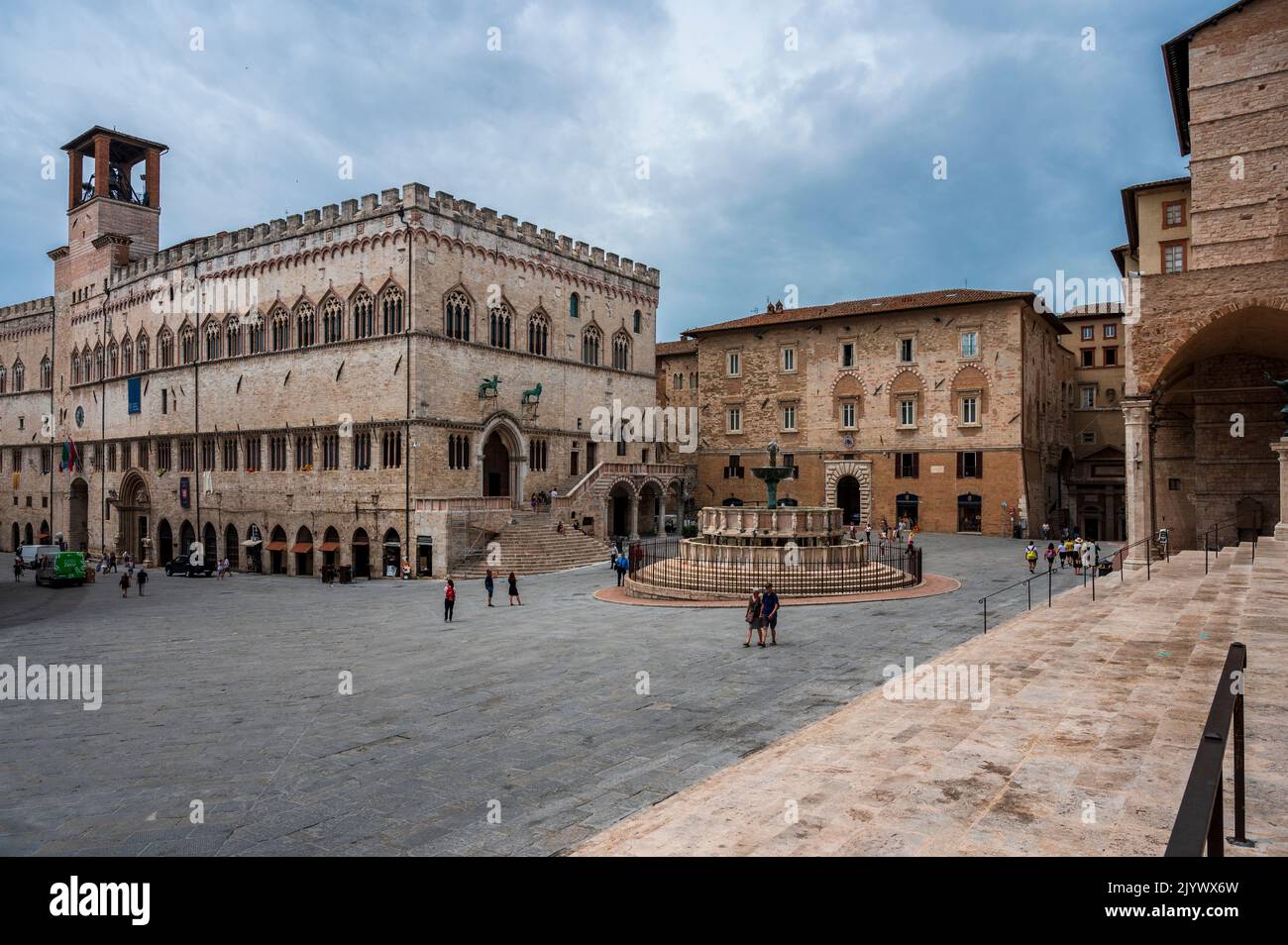 Perugia. Art of the palaces and churches of the medieval historic ...
