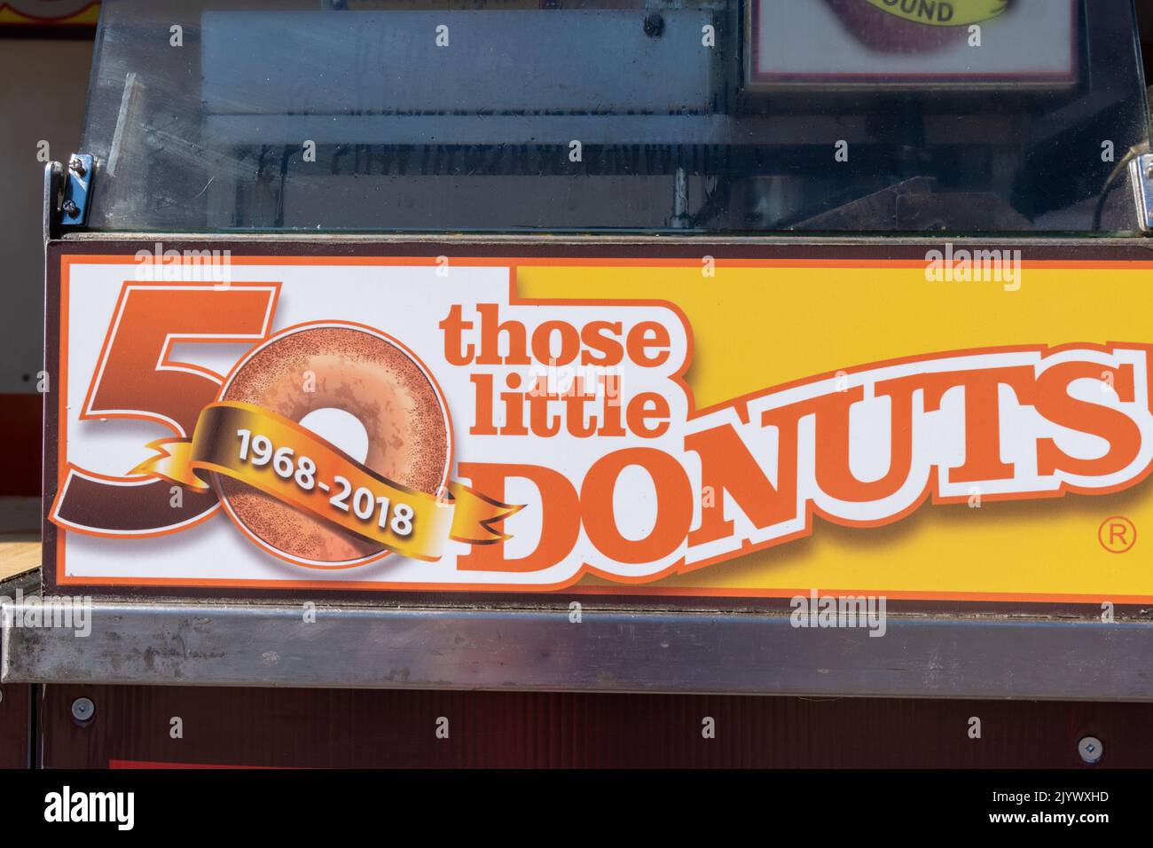 Mini donuts sign hi-res stock photography and images - Alamy