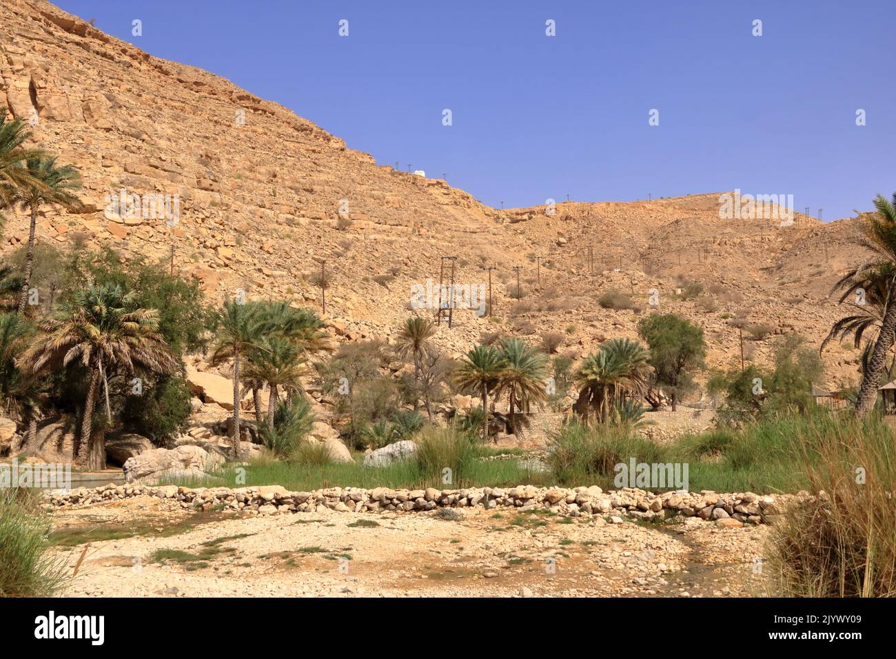 the spectacular nature of Wadi Bani Khalid in Oman Stock Photo - Alamy