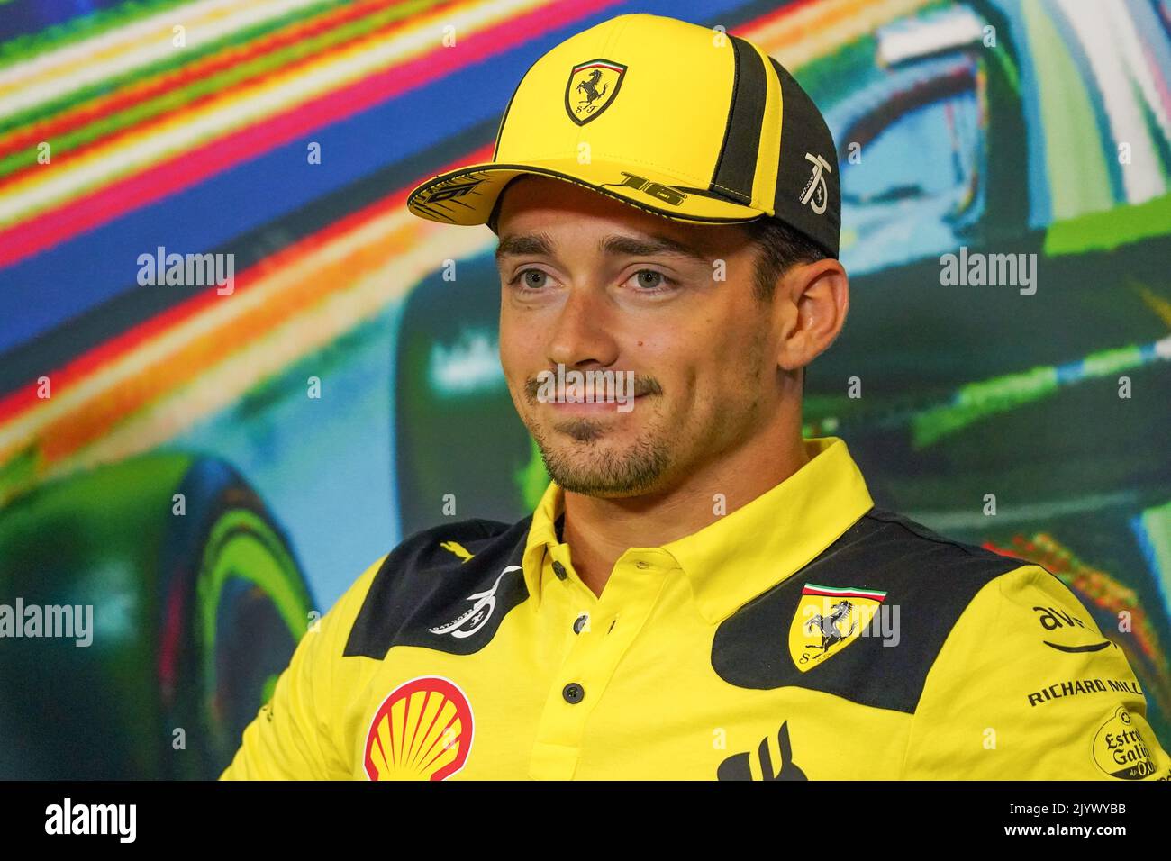 Monza, Italy. 08th Sep, 2022. Charles Leclerc driving the (16) Scuderia ...
