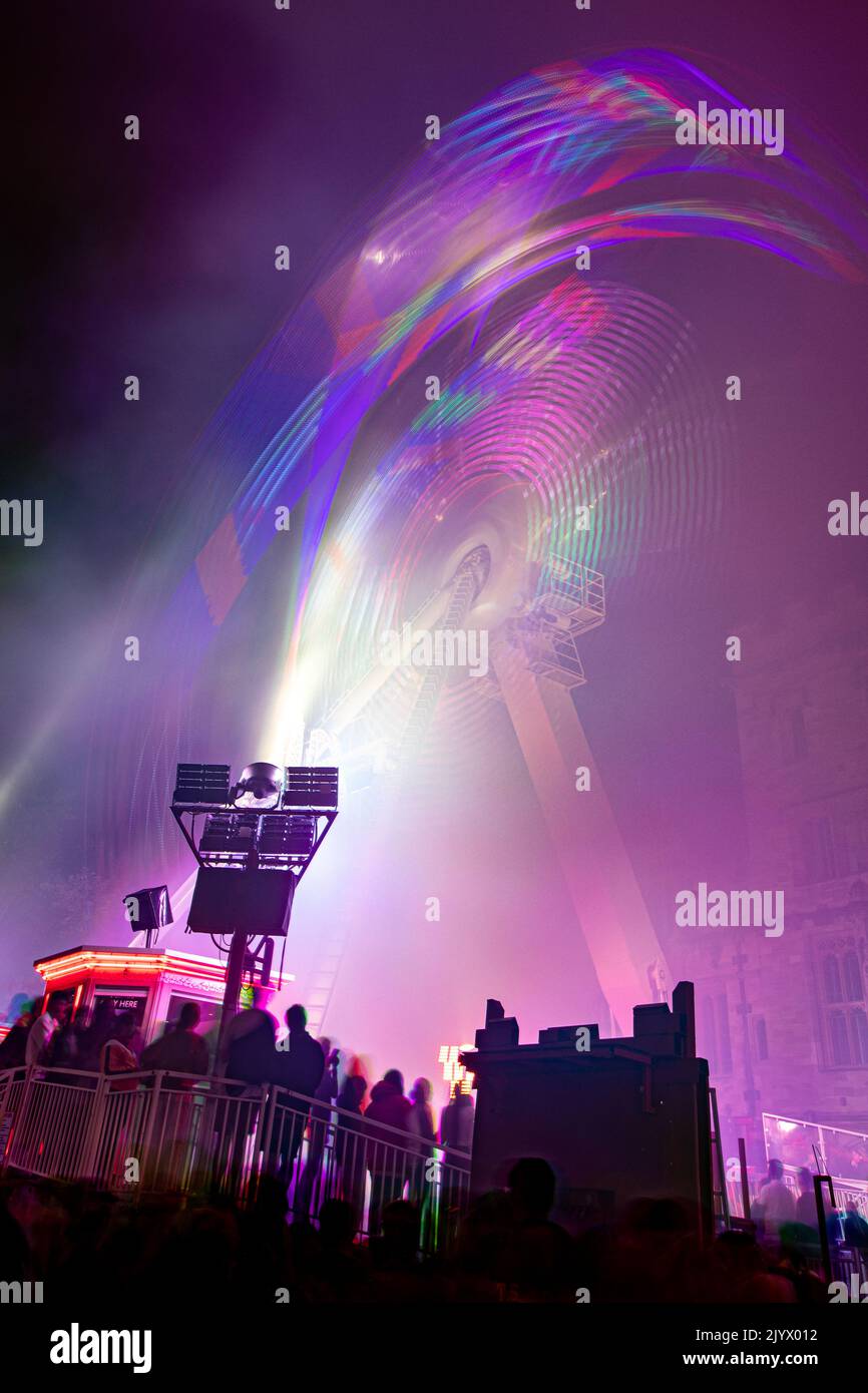 The heart stopping ride 'air' ride at the annual street fair in St ...