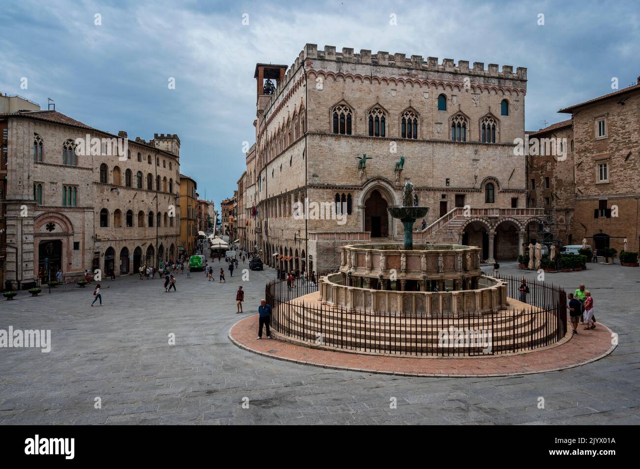 Perugia. Art of the palaces and churches of the medieval historic ...