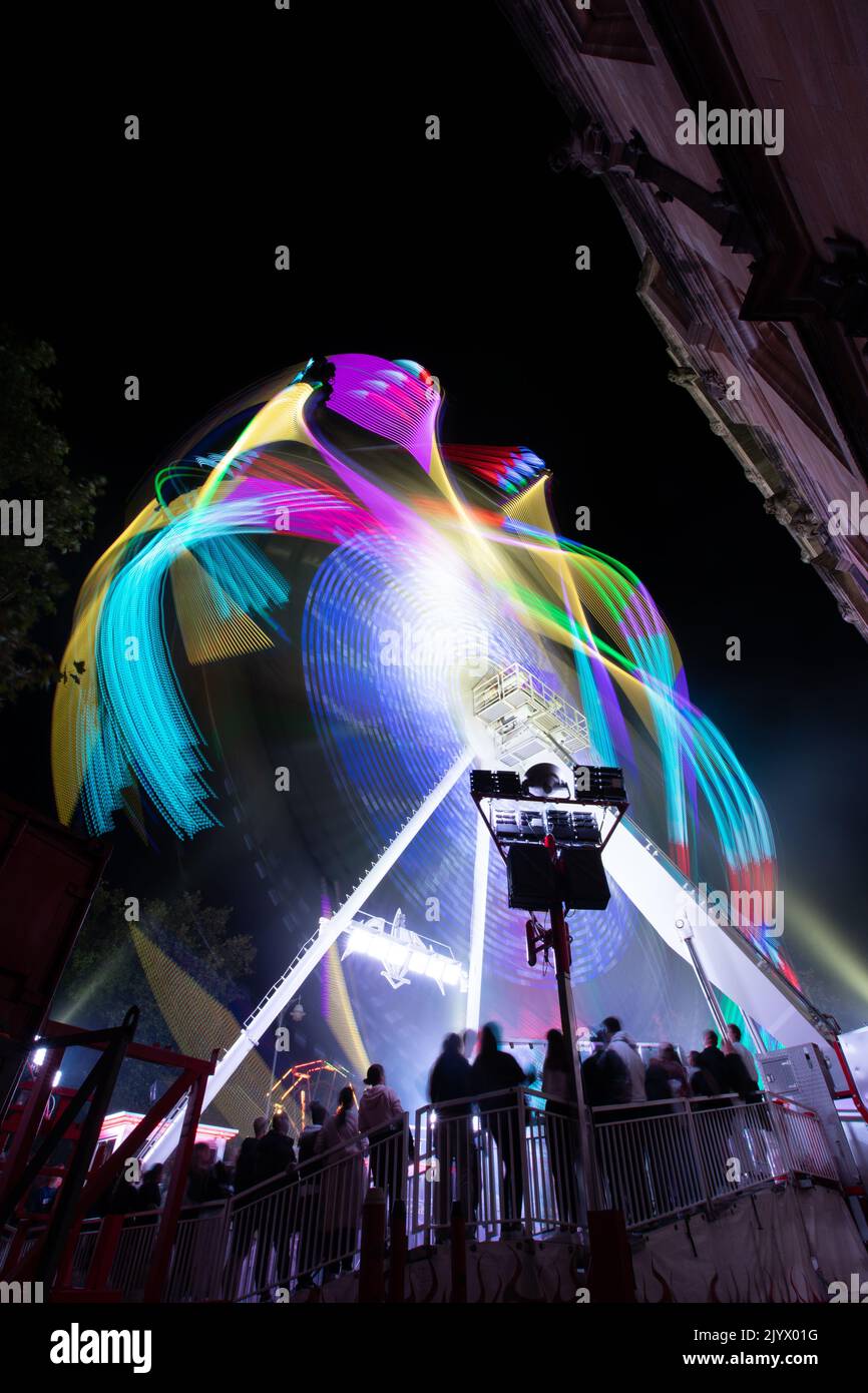 The heart stopping ride 'air' ride at the annual street fair in St ...