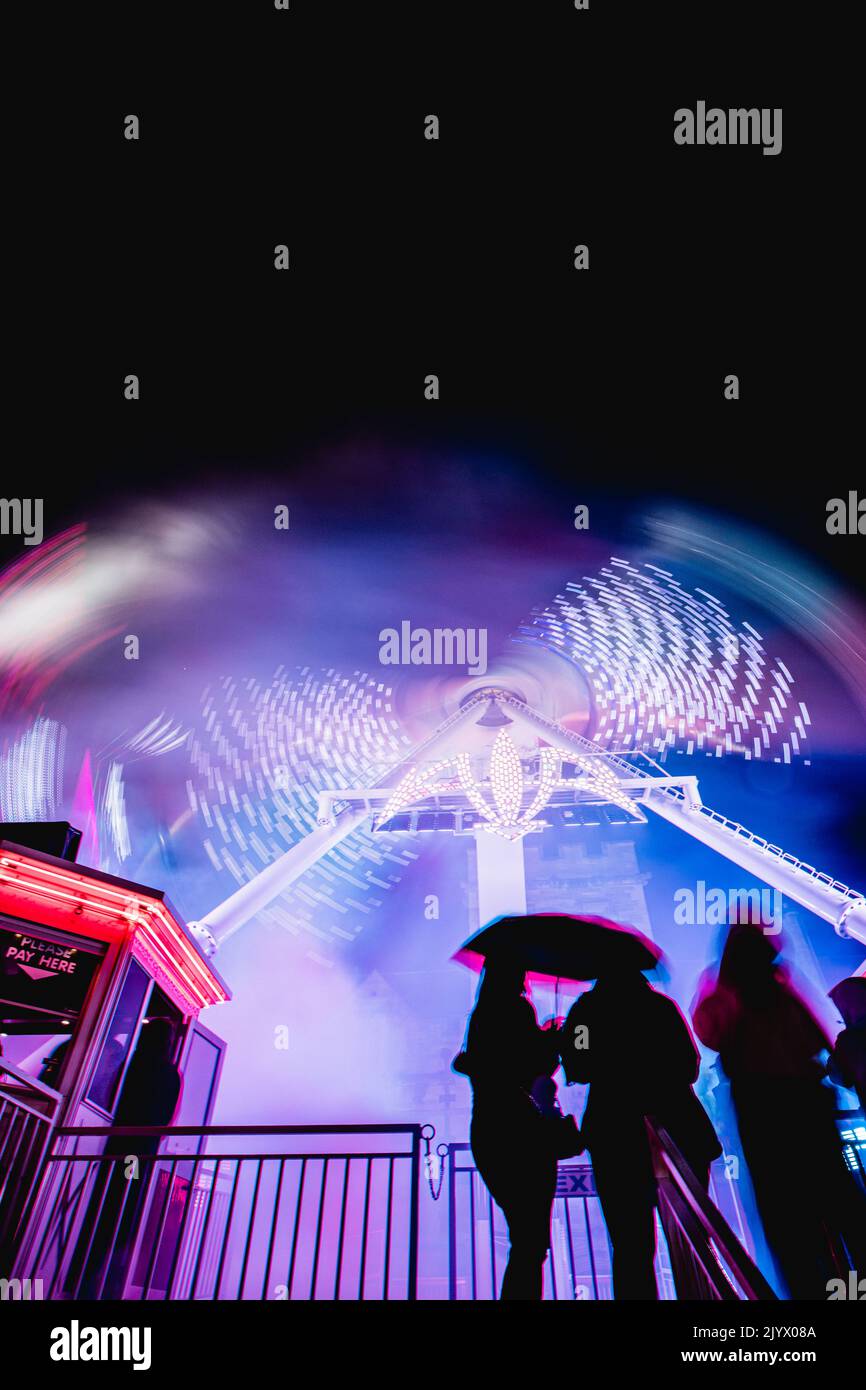 The heart stopping awesome ride 'air' ride at the annual street fair in ...