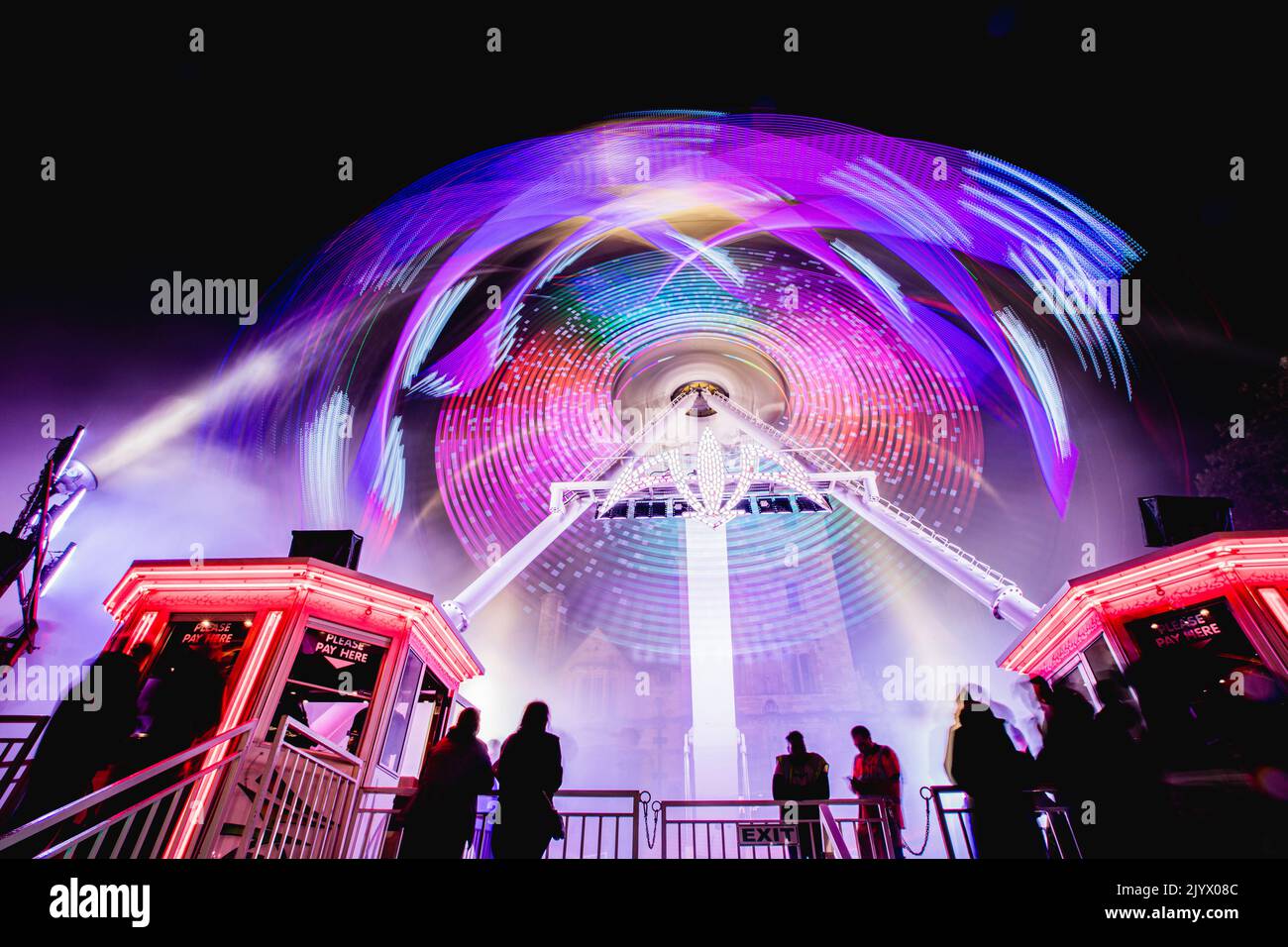 The heart stopping awesome ride 'air' ride at the annual street fair in ...