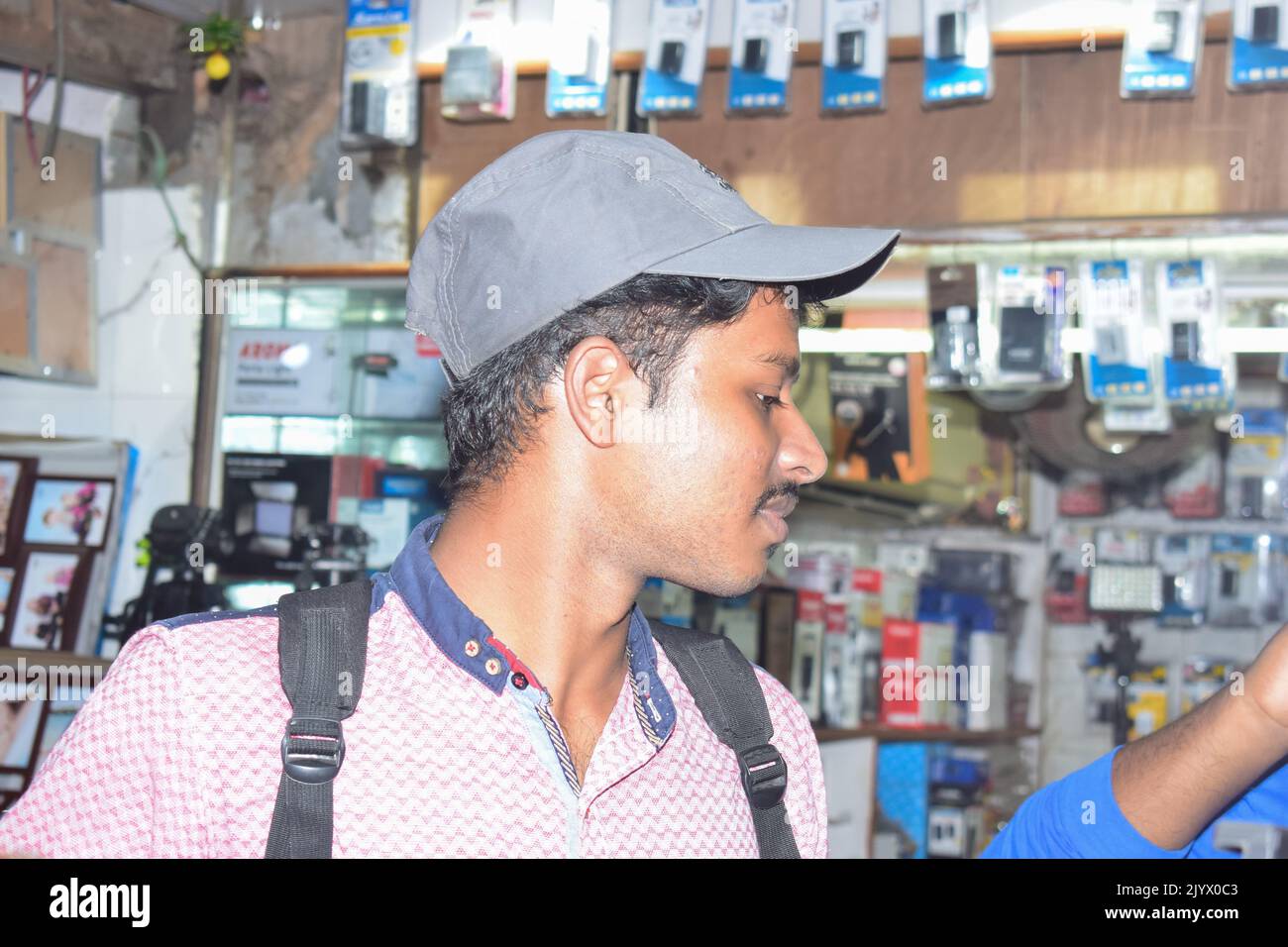 Portrait of indian man in street Stock Photo - Alamy