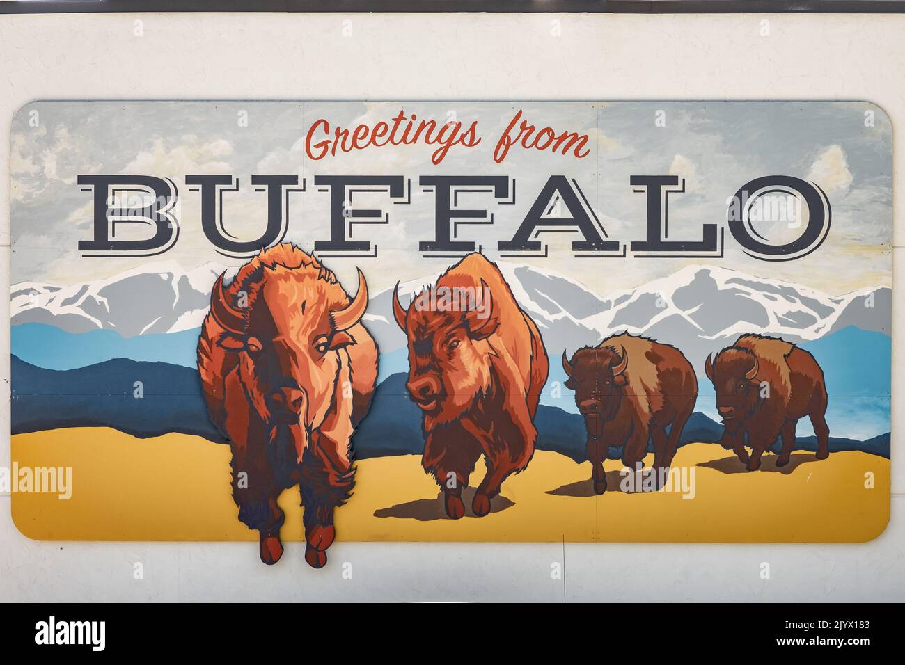 Buffalo city sign hi-res stock photography and images - Alamy