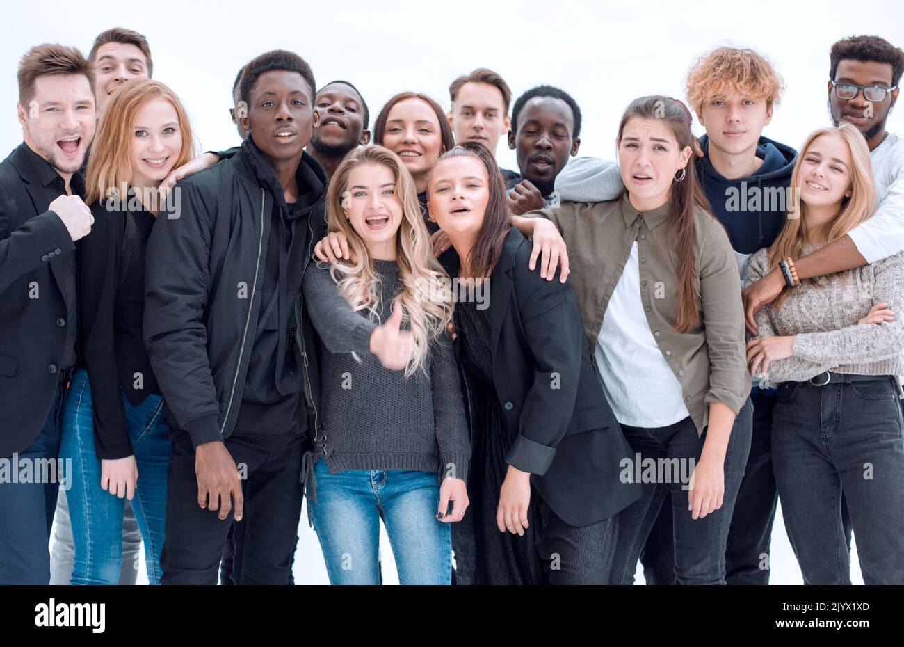 group of ambitious young people standing together Stock Photo - Alamy