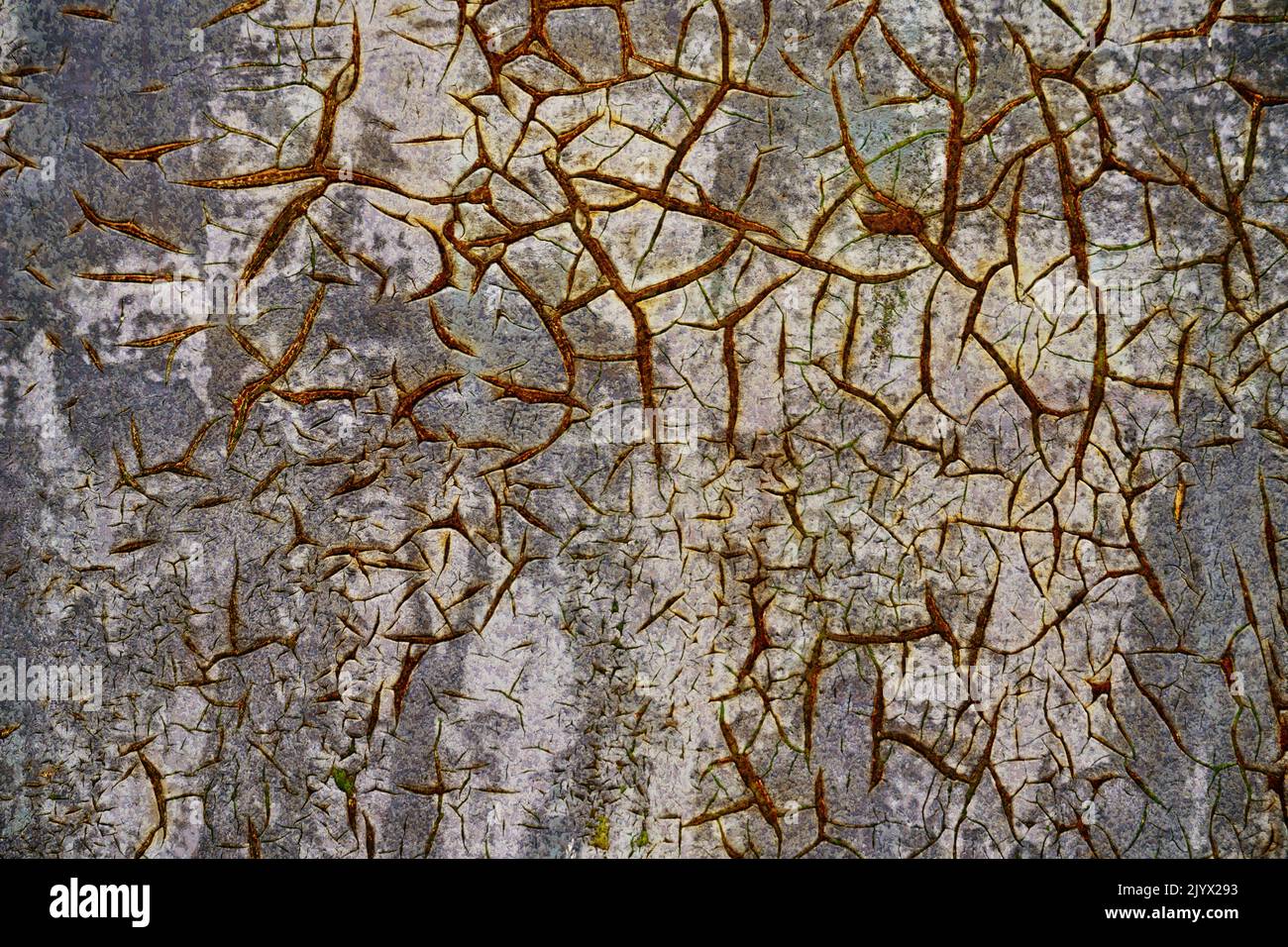 Old cracked gray paint on rusty metal surface Stock Photo - Alamy