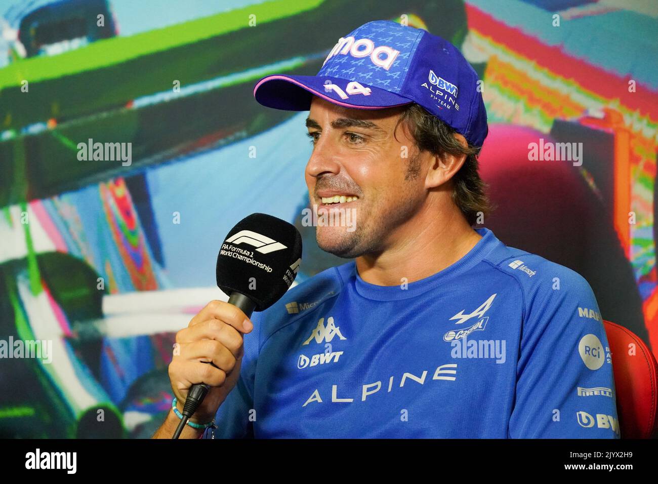 Fernando Alonso driving the (14) BWT Alpine F1 Team A522 during the Formula 1 Championship 2022 ...