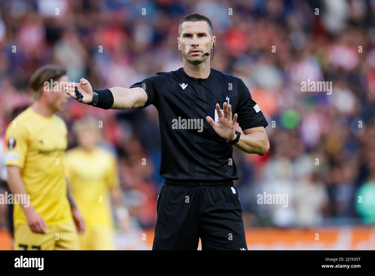 EINDHOVEN, NETHERLANDS - SEPTEMBER 8: referee Georgi Kabakov (BUL ...