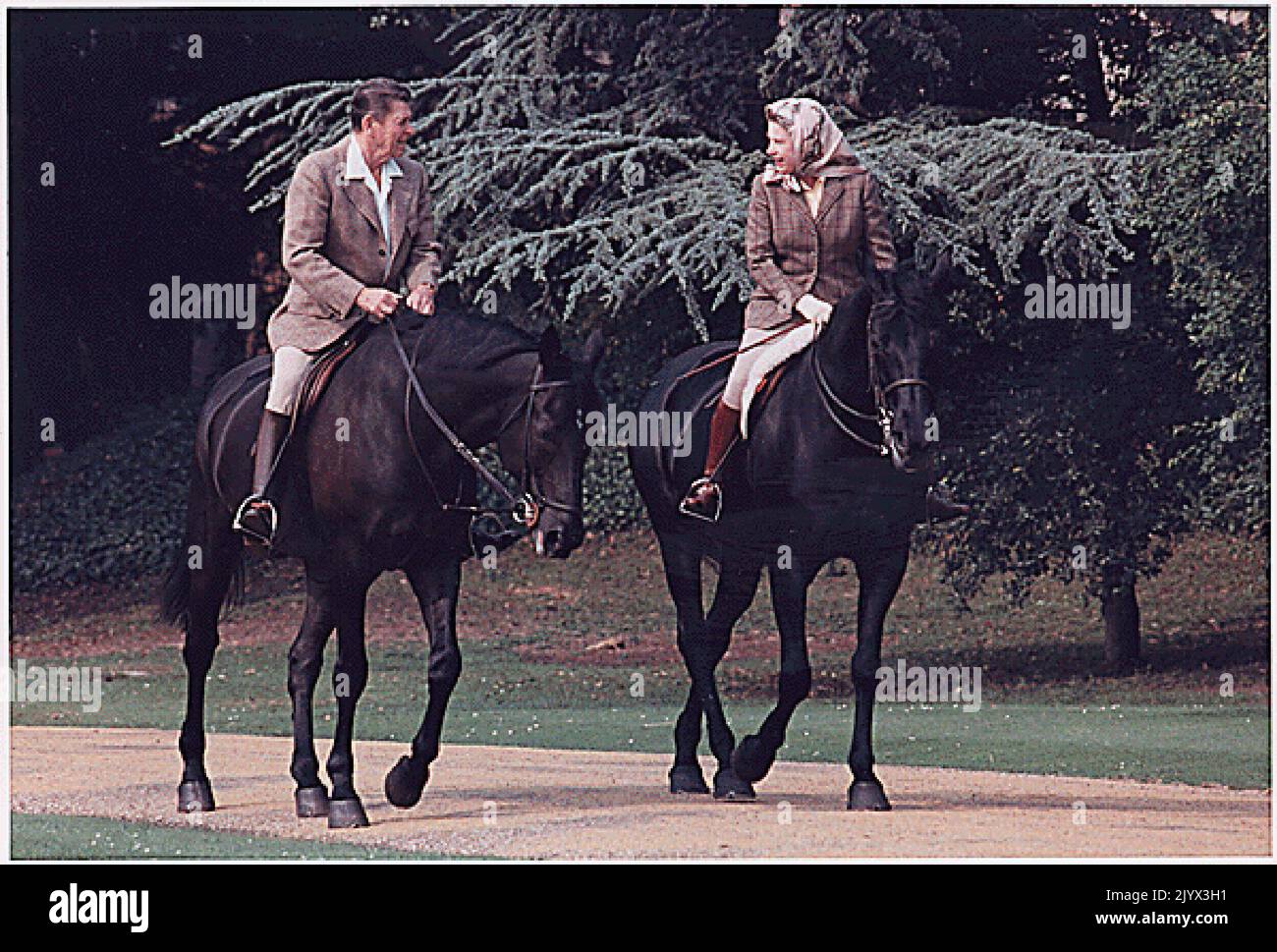 London, England - June 8, 1982 -- United States President Ronald Reagan ...