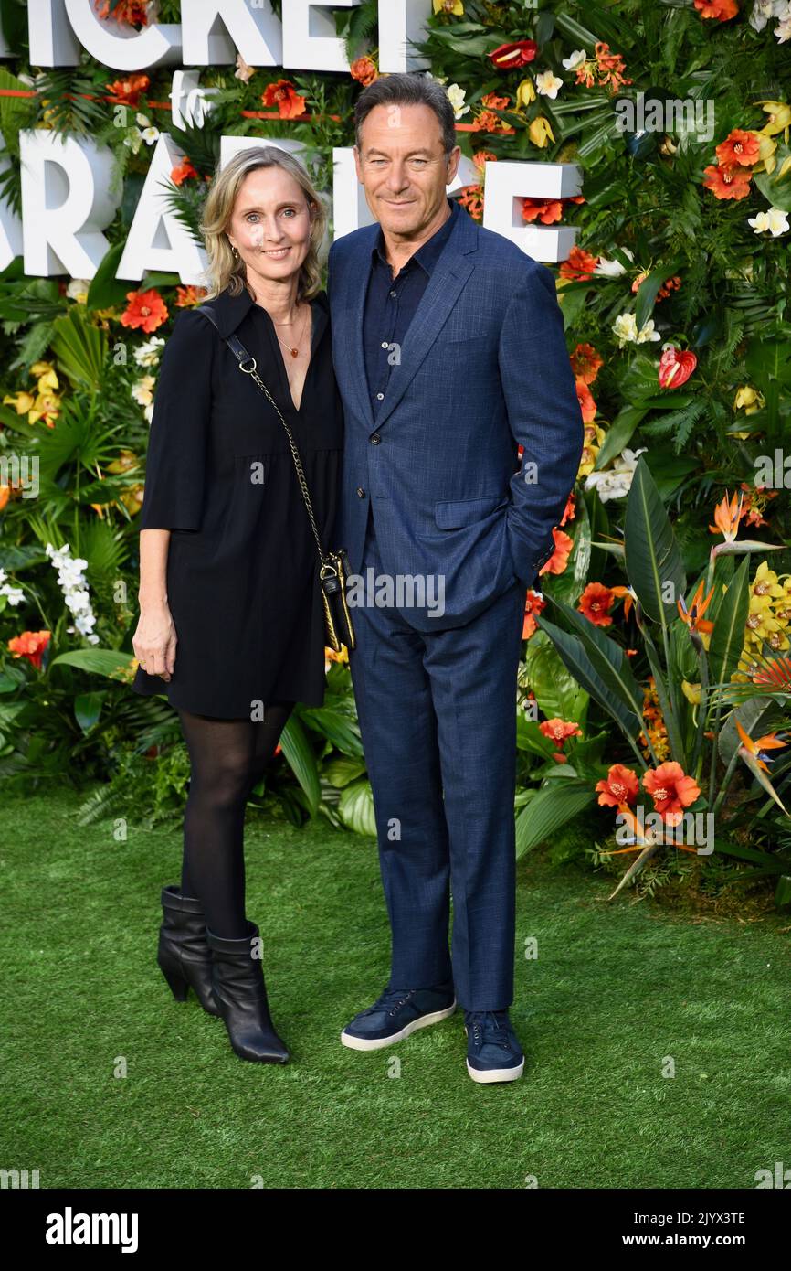 Jason Isaacs, Emma Hewitt. World Premiere of "Ticket to Paradise ...