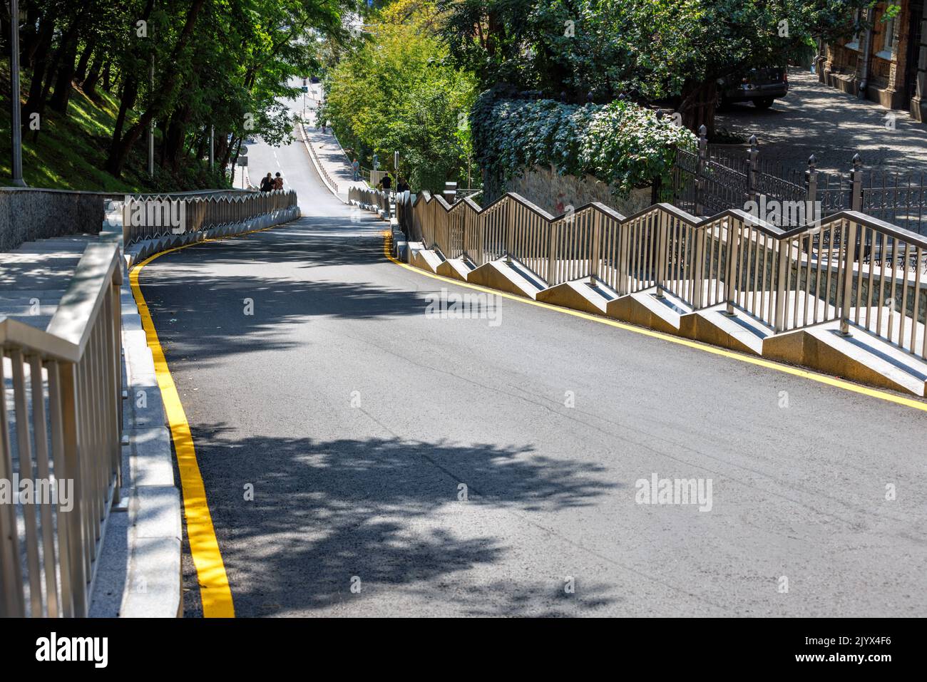Sidewalk on a slope hi-res stock photography and images - Alamy